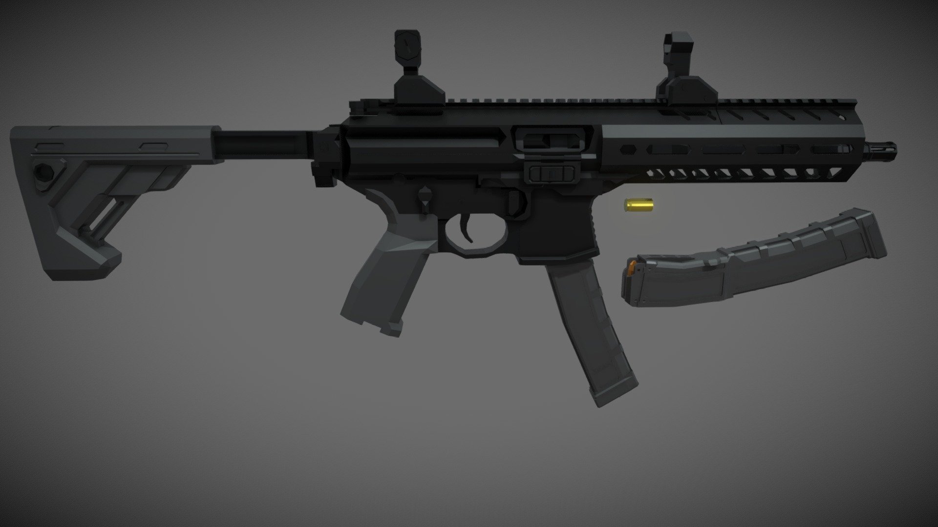 low-poly SIG Sauer MPX - Download Free 3D model by D_U (@DU1701 ...