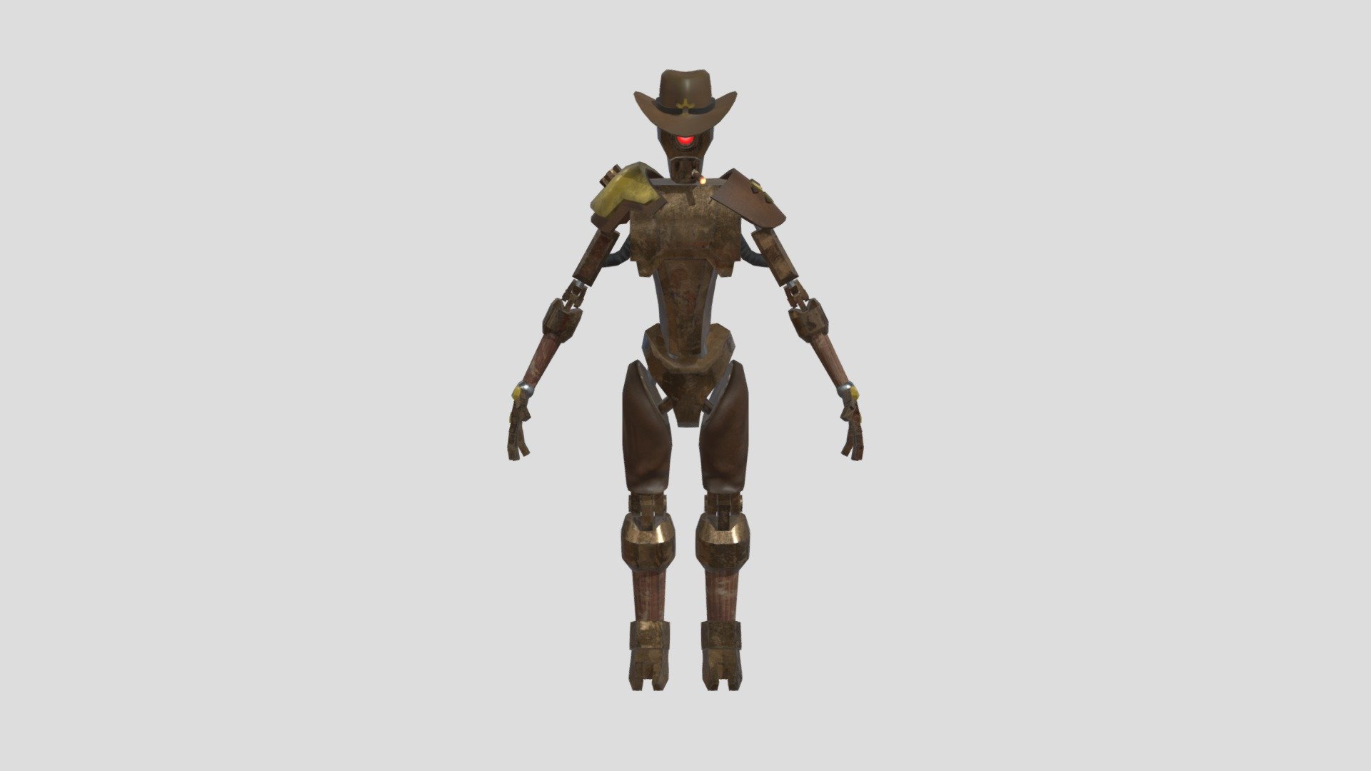 Steampunk Cowboy Robot - 3D model by Henry Hamilton (@HenryHamilton ...