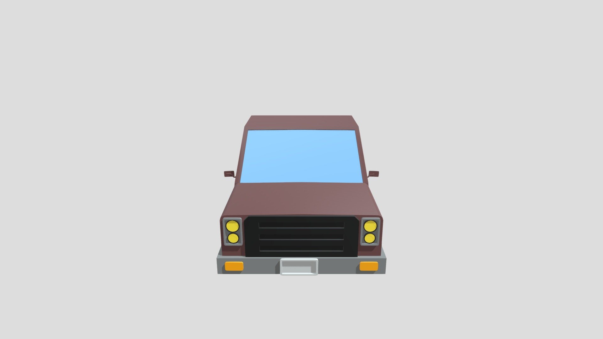 Low poly Pickup truck - Download Free 3D model by Batons [f4686d8 ...