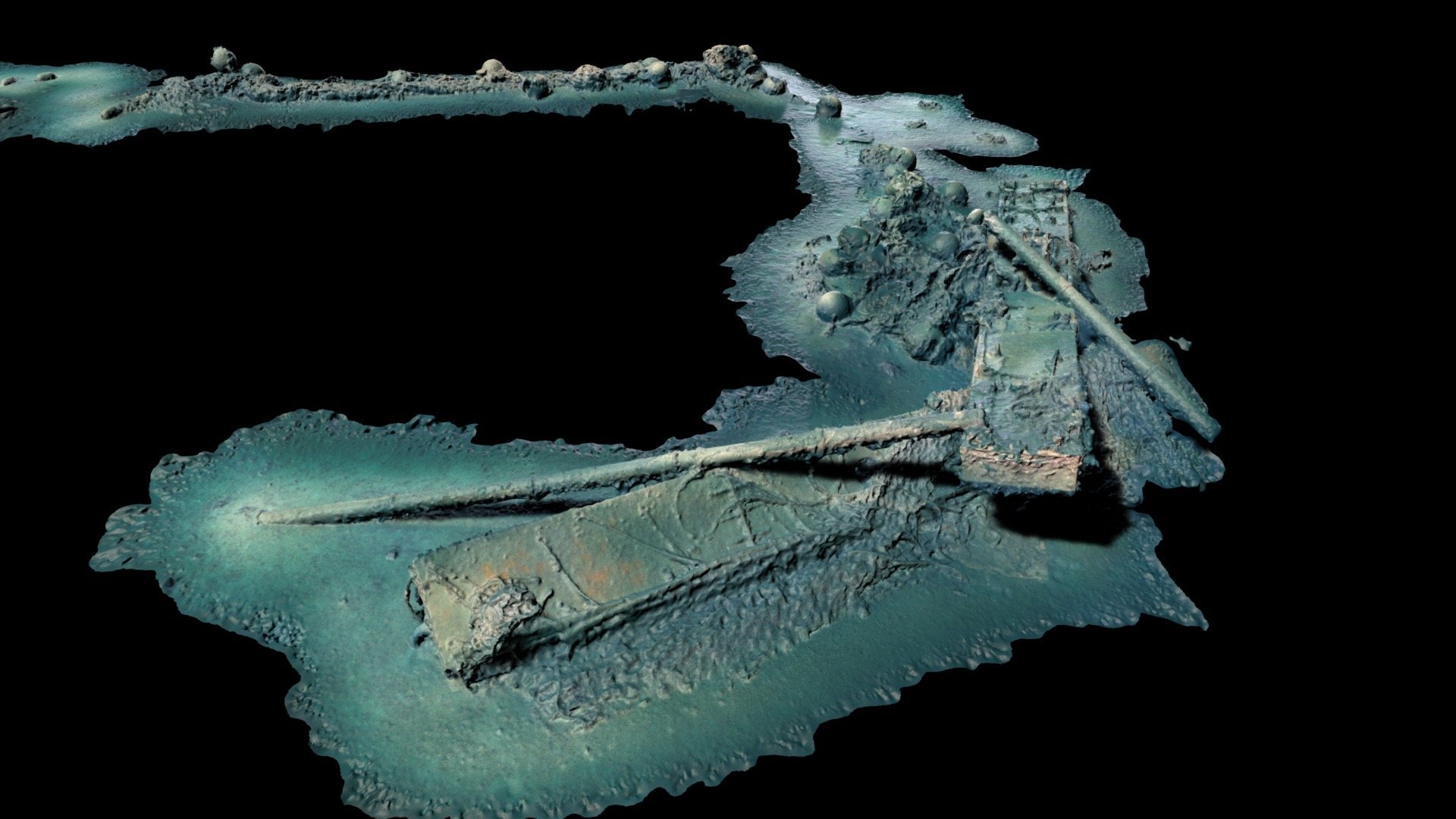 Underwater: Torpedo Nets and Floats - Full Site - 3D model by Deep3D ...