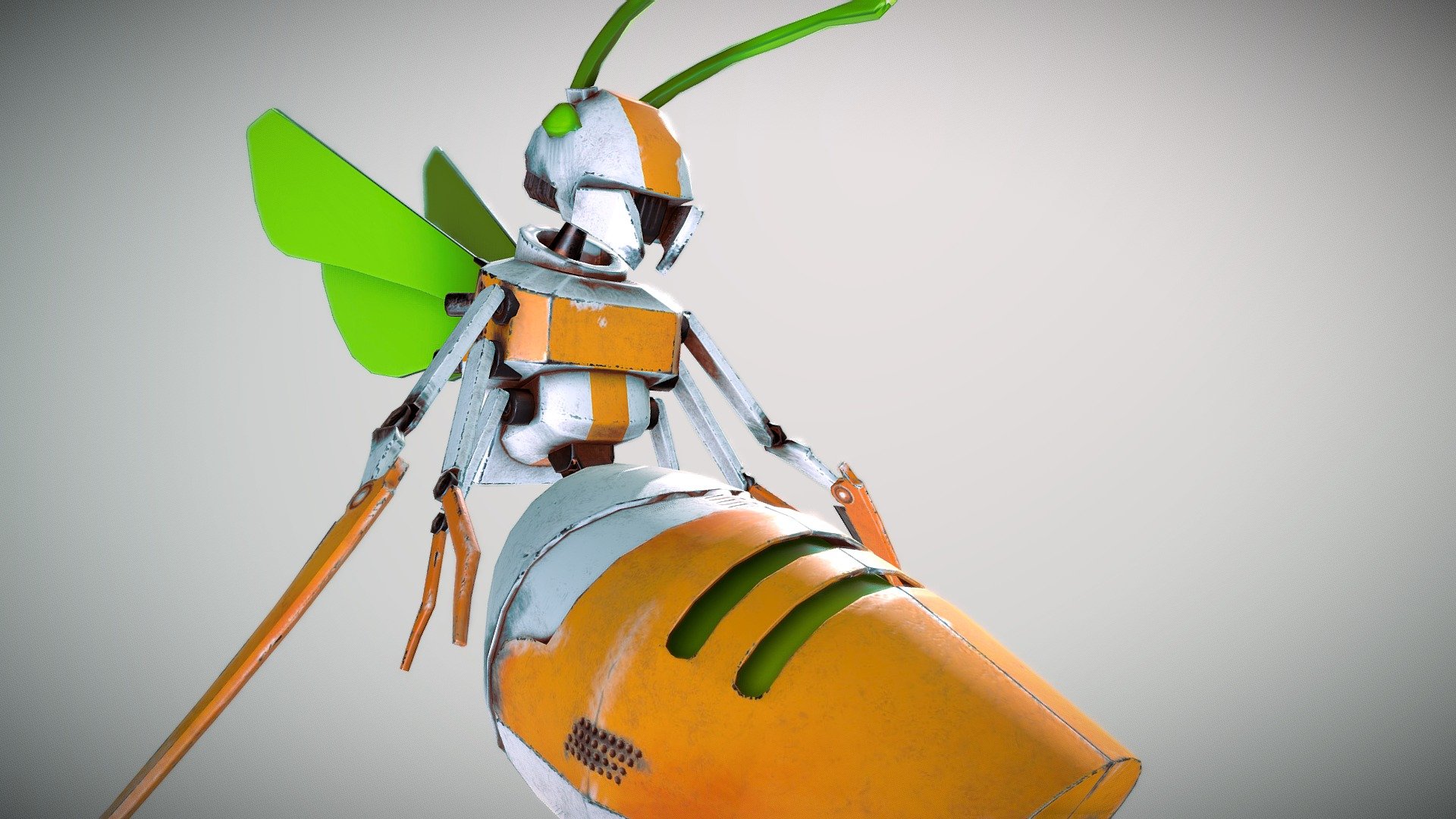 Robot Wasp - 3D model by bodonne [f468fc6] - Sketchfab