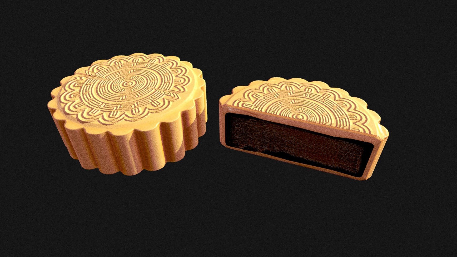 Mooncake - 3D model by keith (@keithangelabacad) [f46a1d1] - Sketchfab
