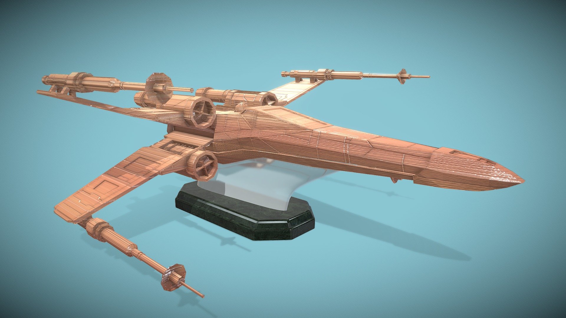 X-Wing Decoration - Download Free 3D model by Théo Reigner 'BadAffe ...