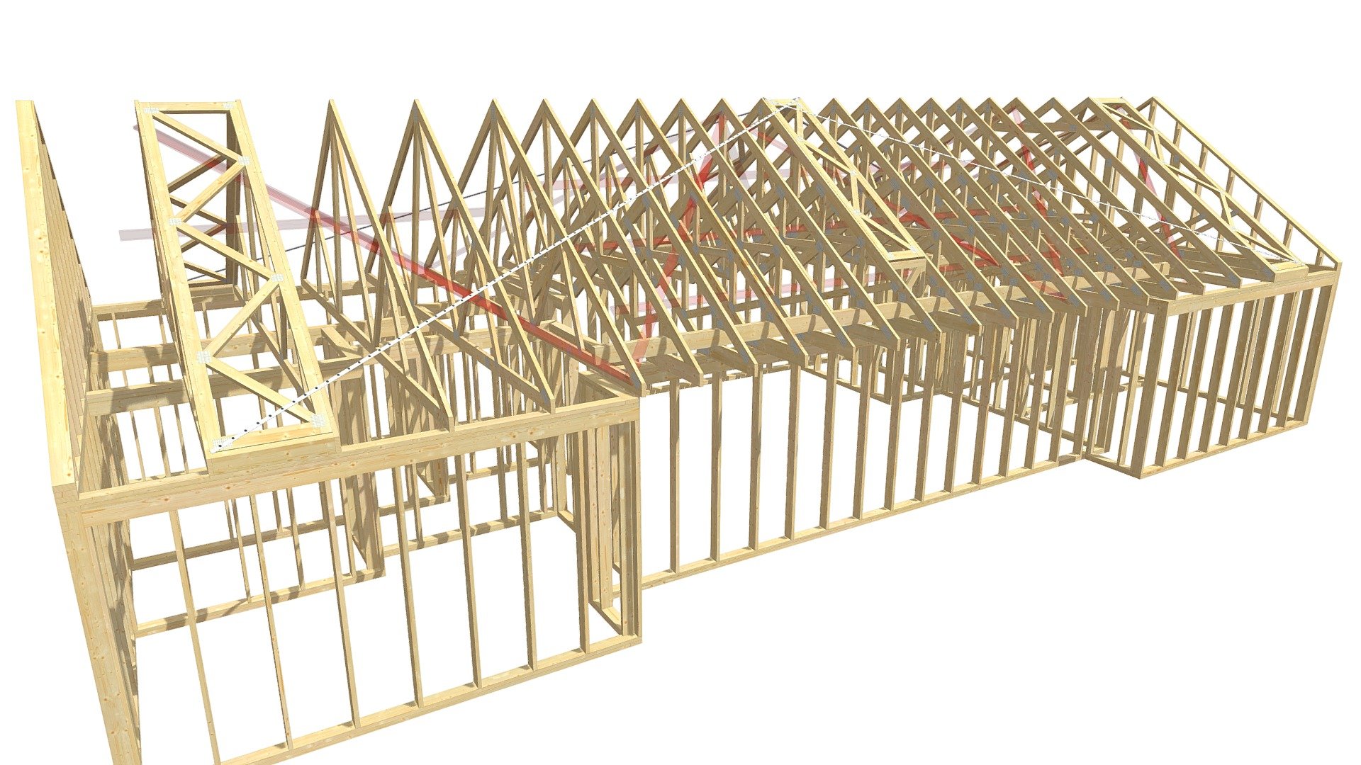 Engineering Roof Structure - 3D model by KD - INVEST inwestycje i ...
