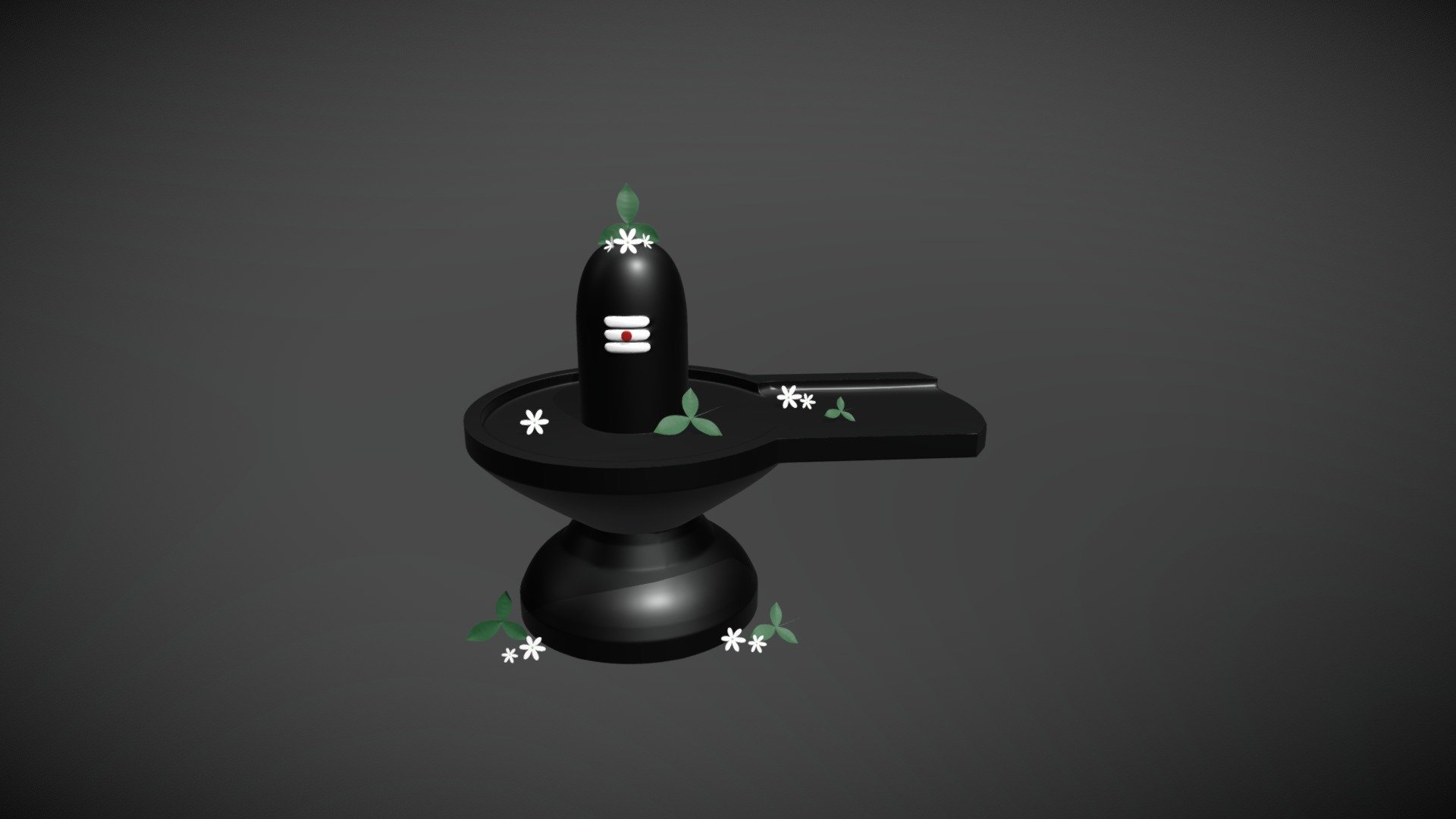 Shivalinga Model With Flowers - 3D model by amruthaps2407 [f46c311 ...