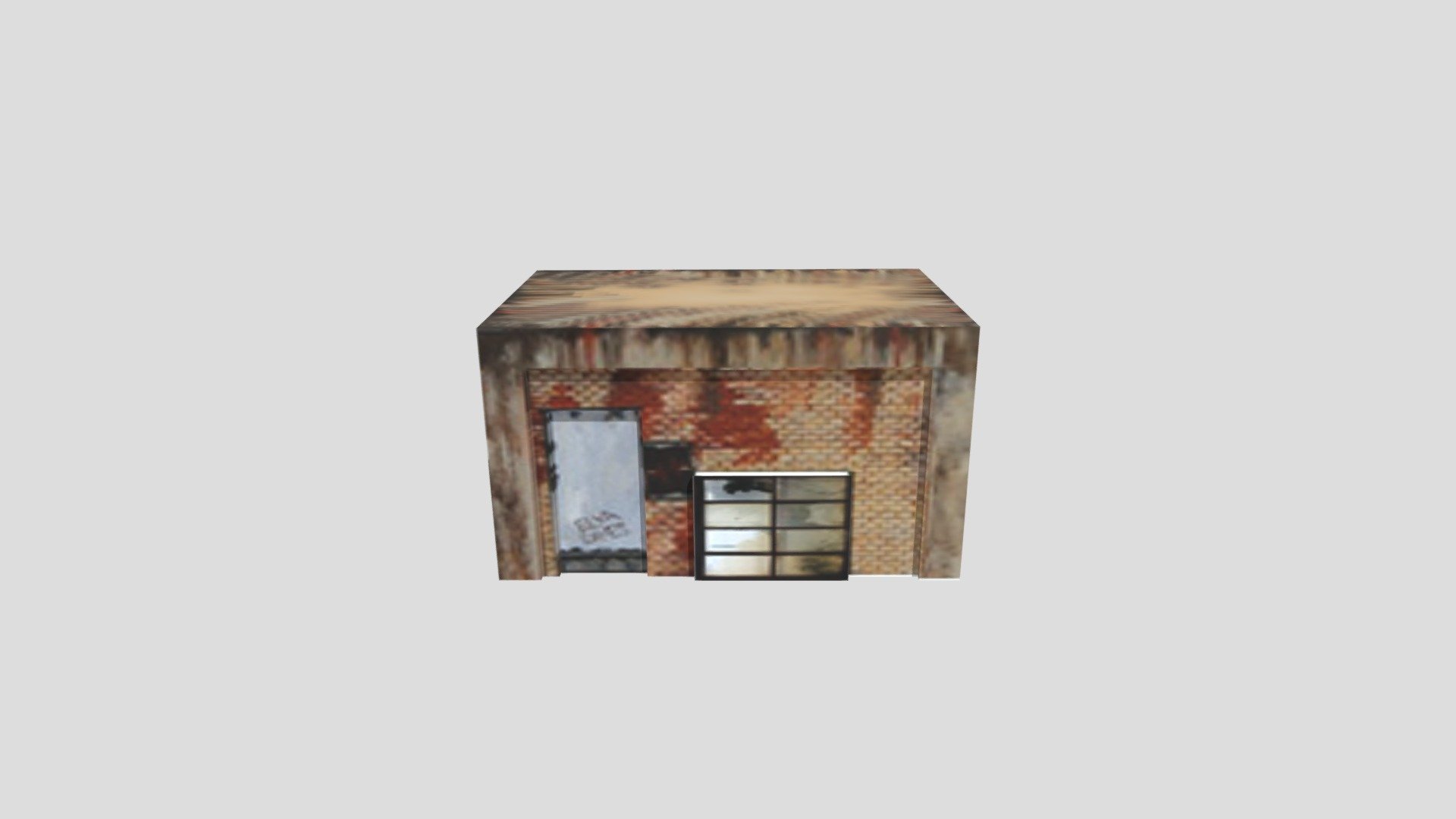 Old decaying textured house. - 3D model by guteva [f46d71a] - Sketchfab