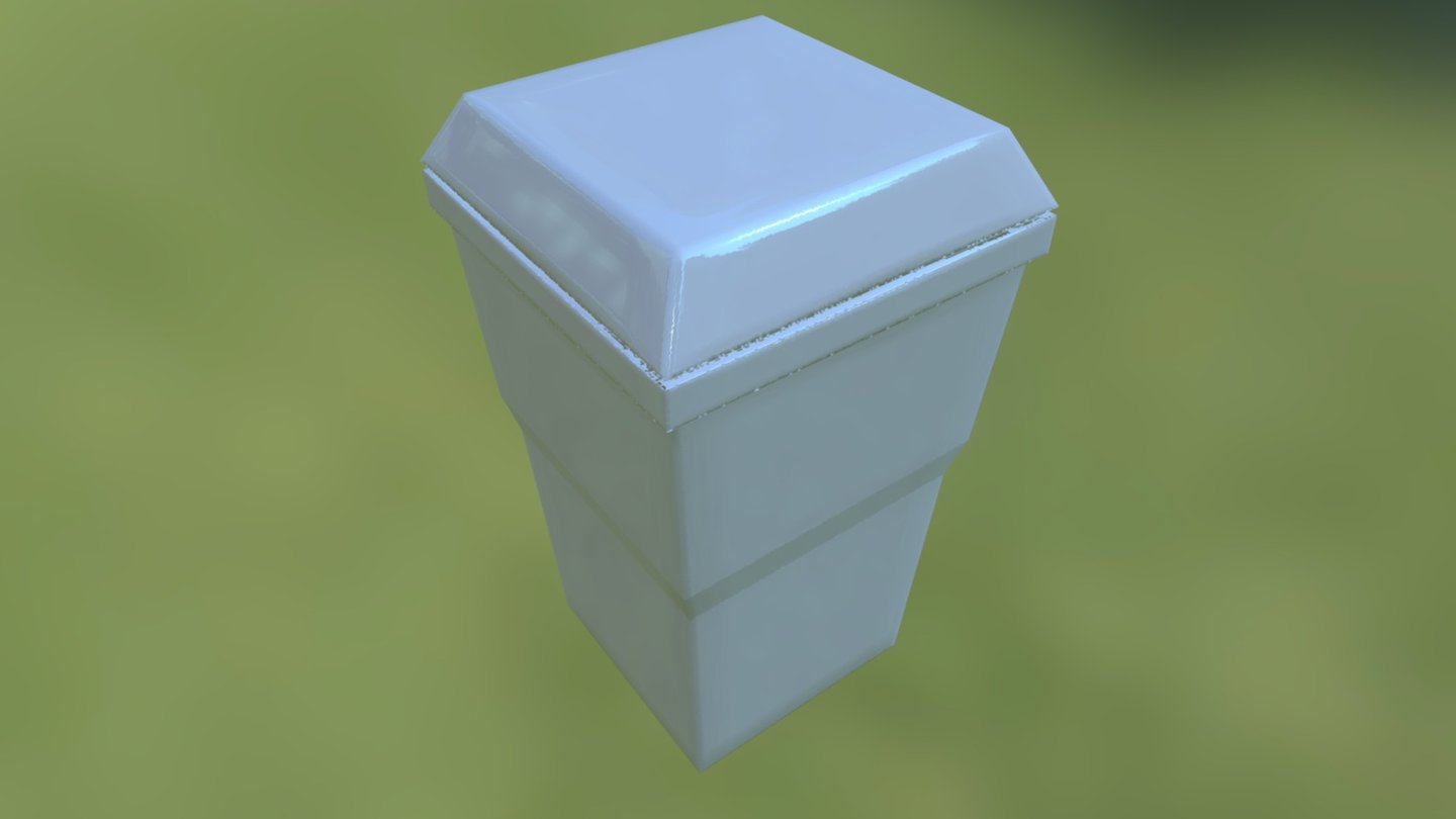 Low poly | Trash can | Normals - Download Free 3D model by Franz Pérez ...