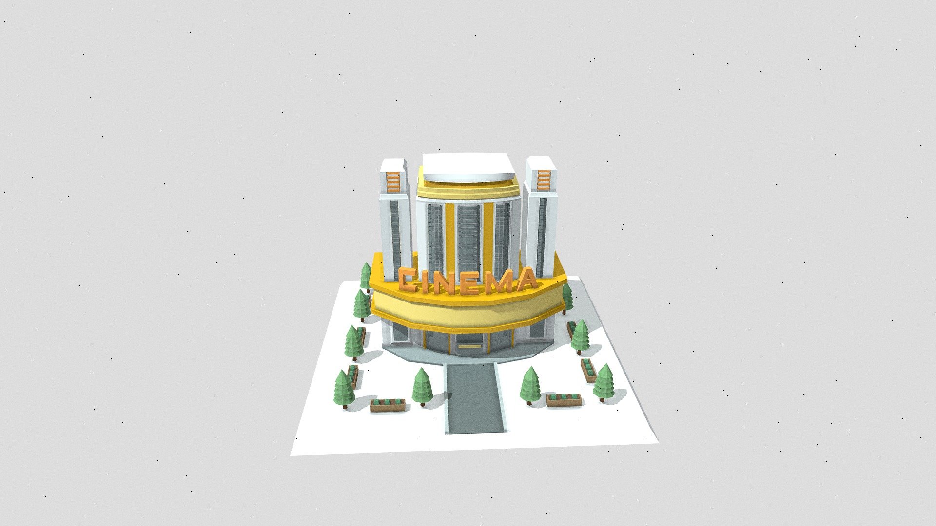 cinema - 3D model by chenziyan [f4714af] - Sketchfab