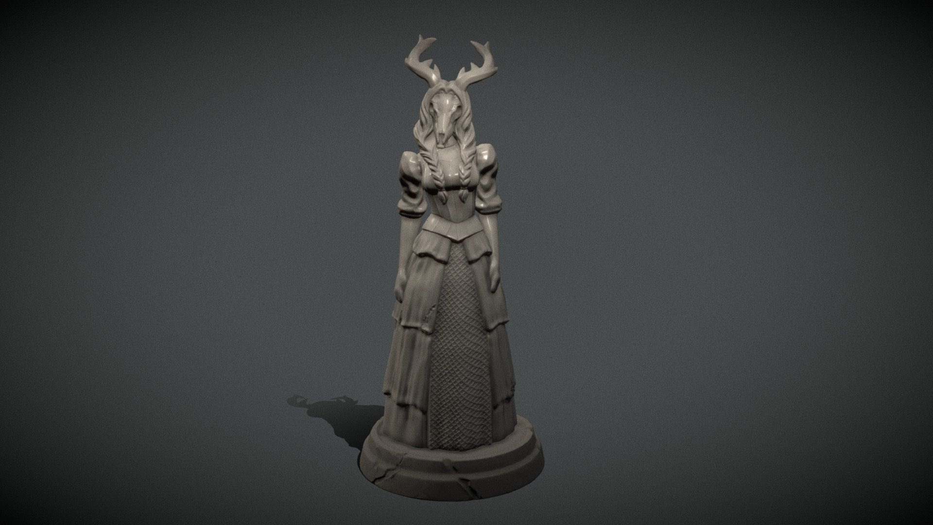 3D Printable Figurine: Trophy Huntress - Buy Royalty Free 3D model by ...