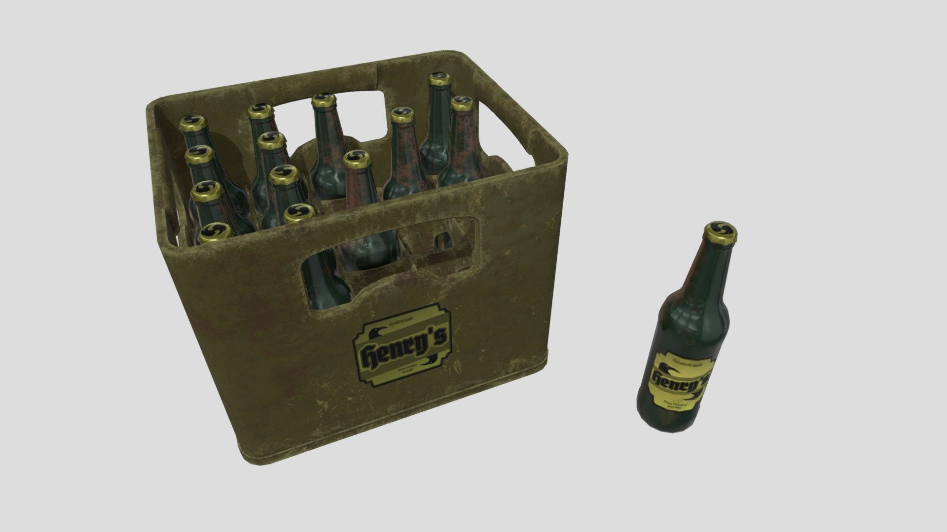 Detailed Beer Case - Download Free 3D model by Zbrojmistrz [f476fb0 ...