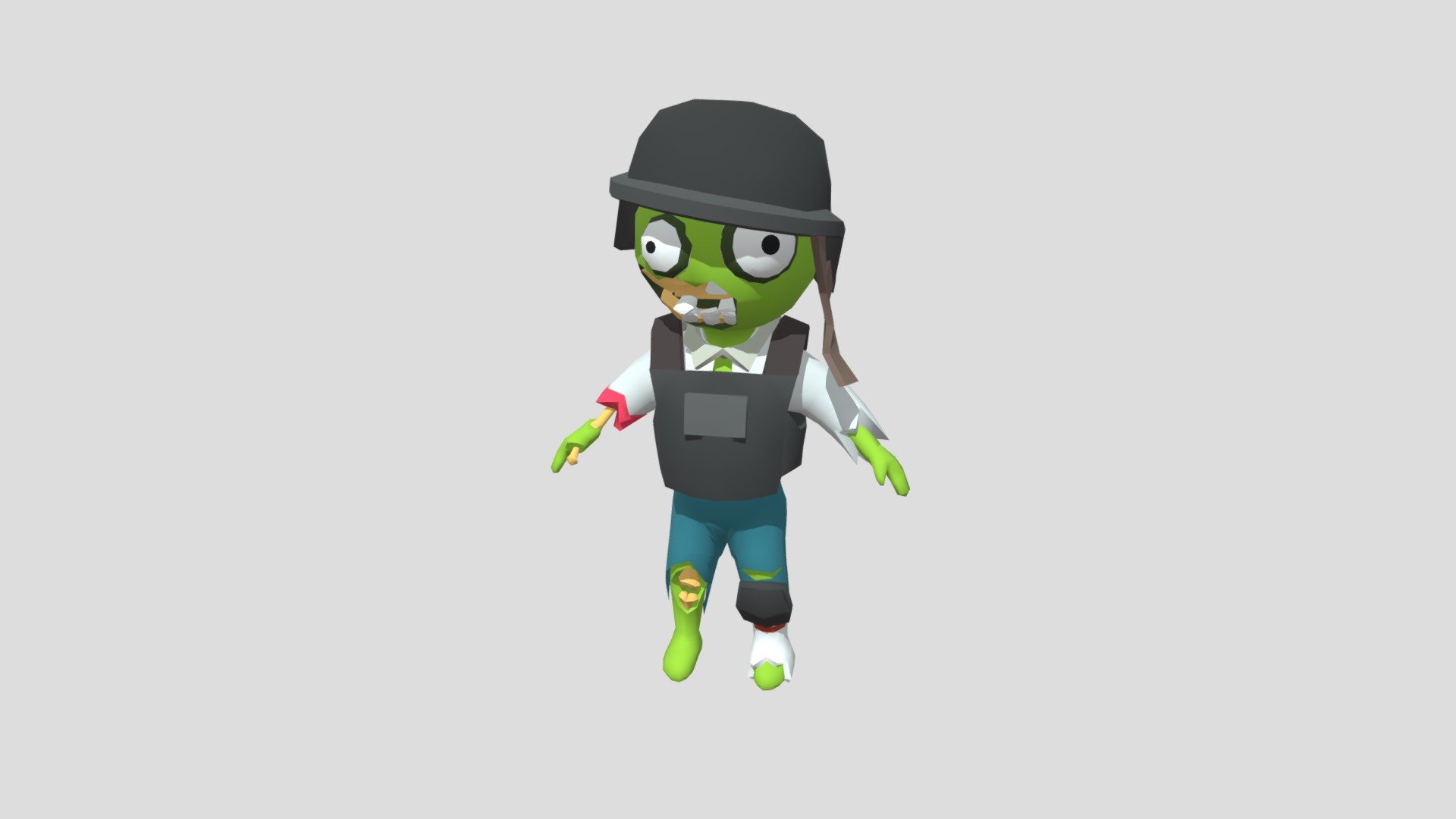 Stickman_Zombie_04 - 3D model by CC (@ccsf) [f476fef] - Sketchfab