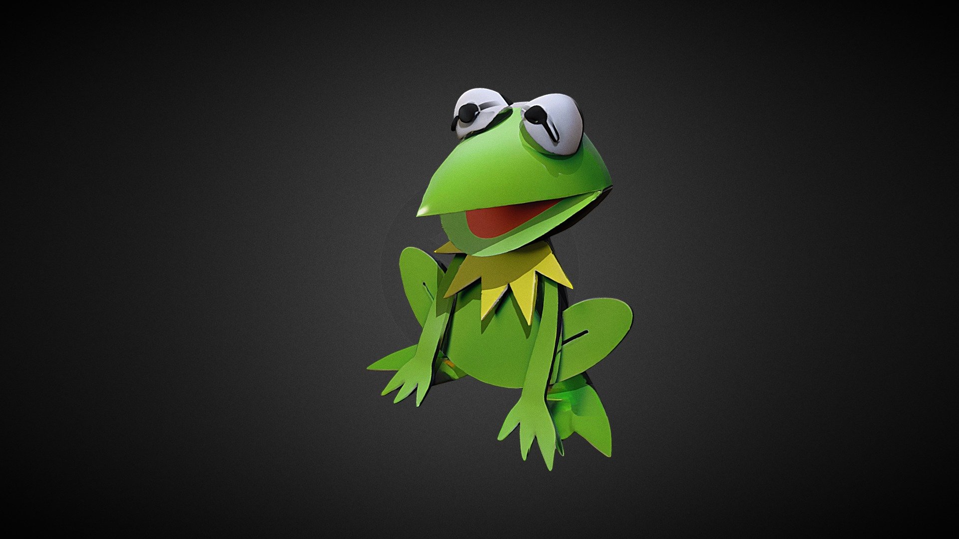Paper Kermit - Download Free 3D model by Norod78 (@Norod) [f47787e ...