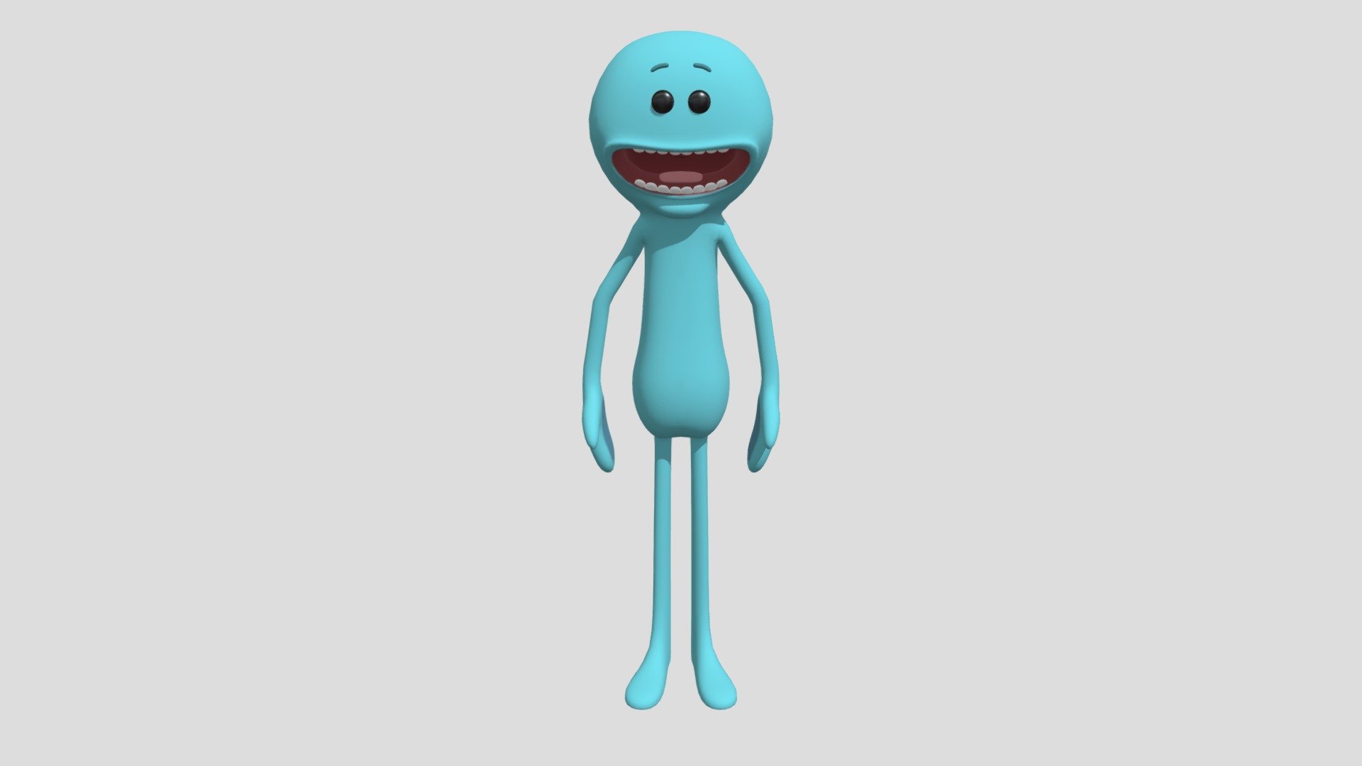 Mr.meeseeks - Download Free 3D model by PanaGame12 [f478085] - Sketchfab