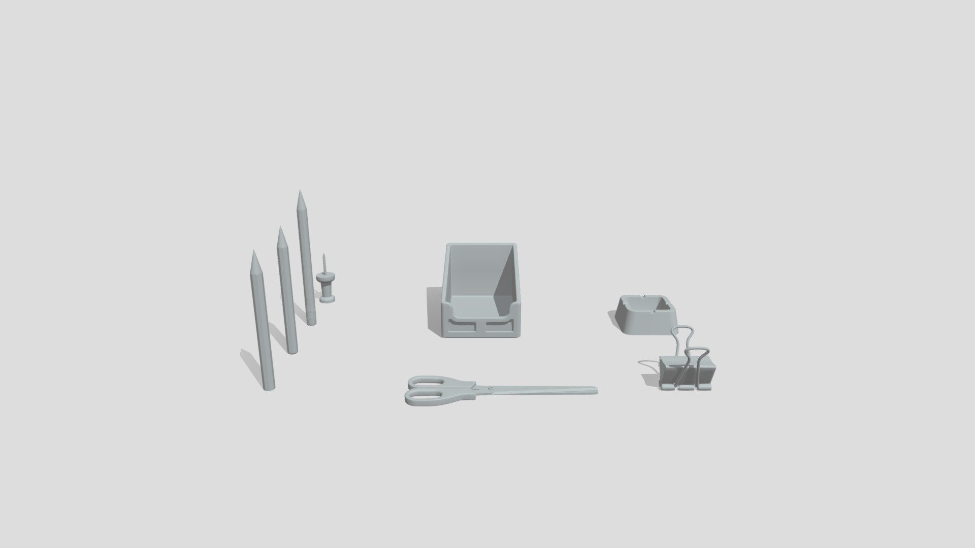 Stationery asset - Download Free 3D model by Jason (@jx2jason) [f478dfb ...