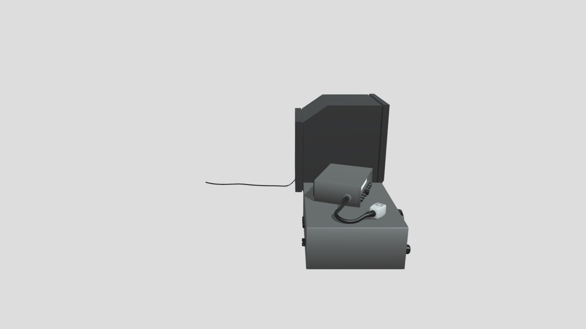 Radio And Retro Television - Download Free 3D model by Akinremi ...