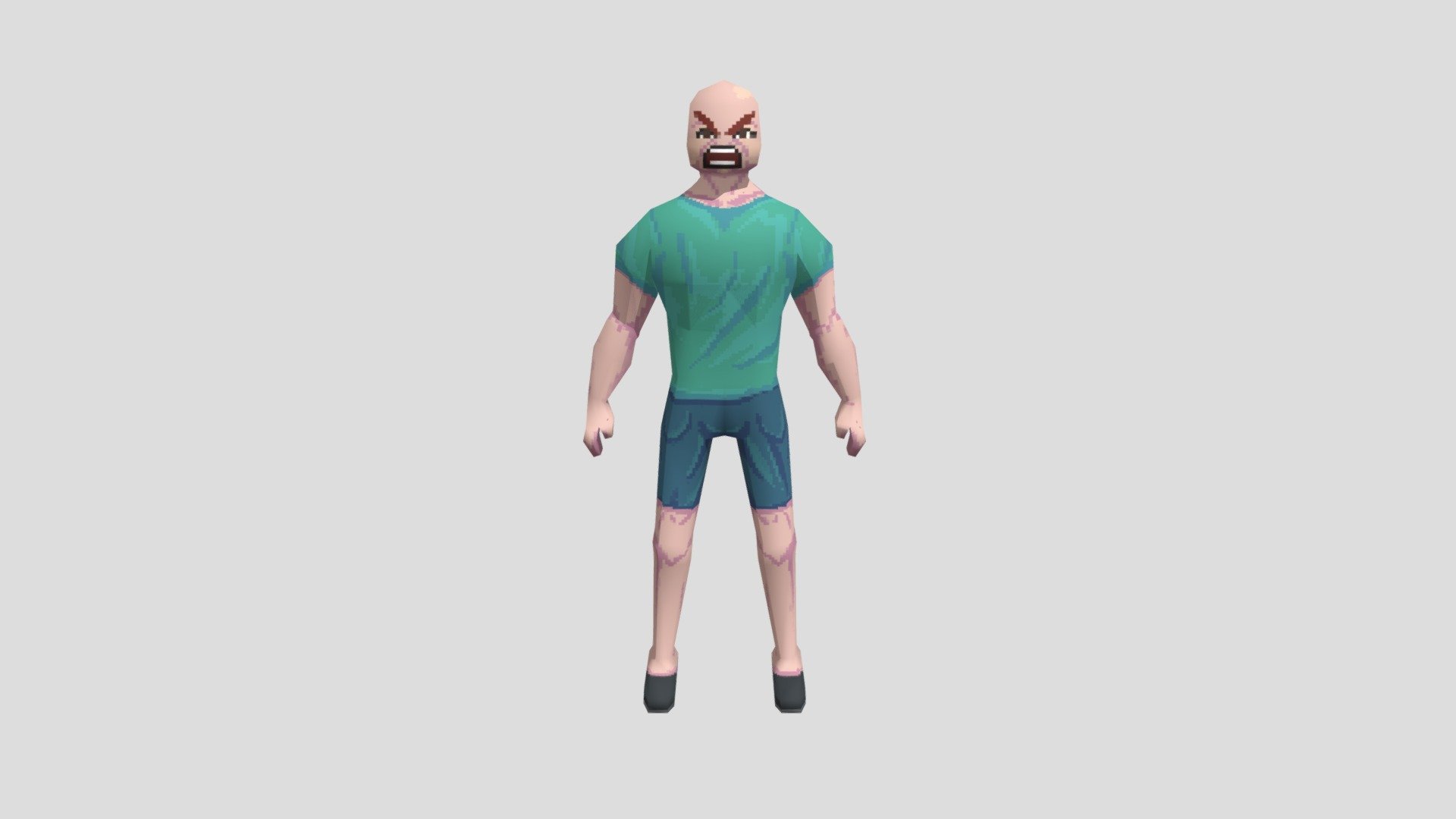 Angry Man Door Kick - 3D model by johnny360xXx [f47c224] - Sketchfab