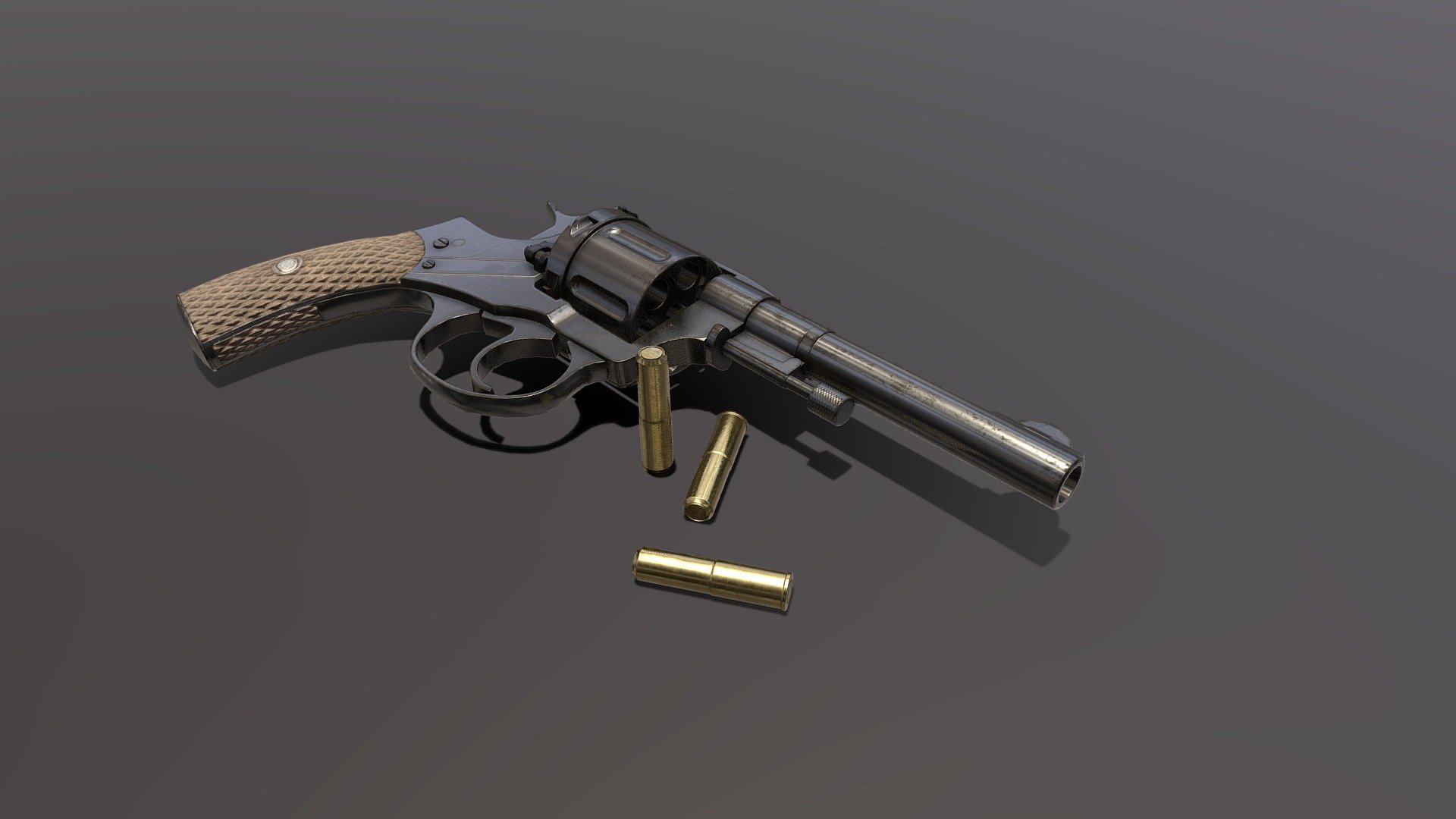 Old Revolver - 3D model by JonatanB [f47c6cc] - Sketchfab