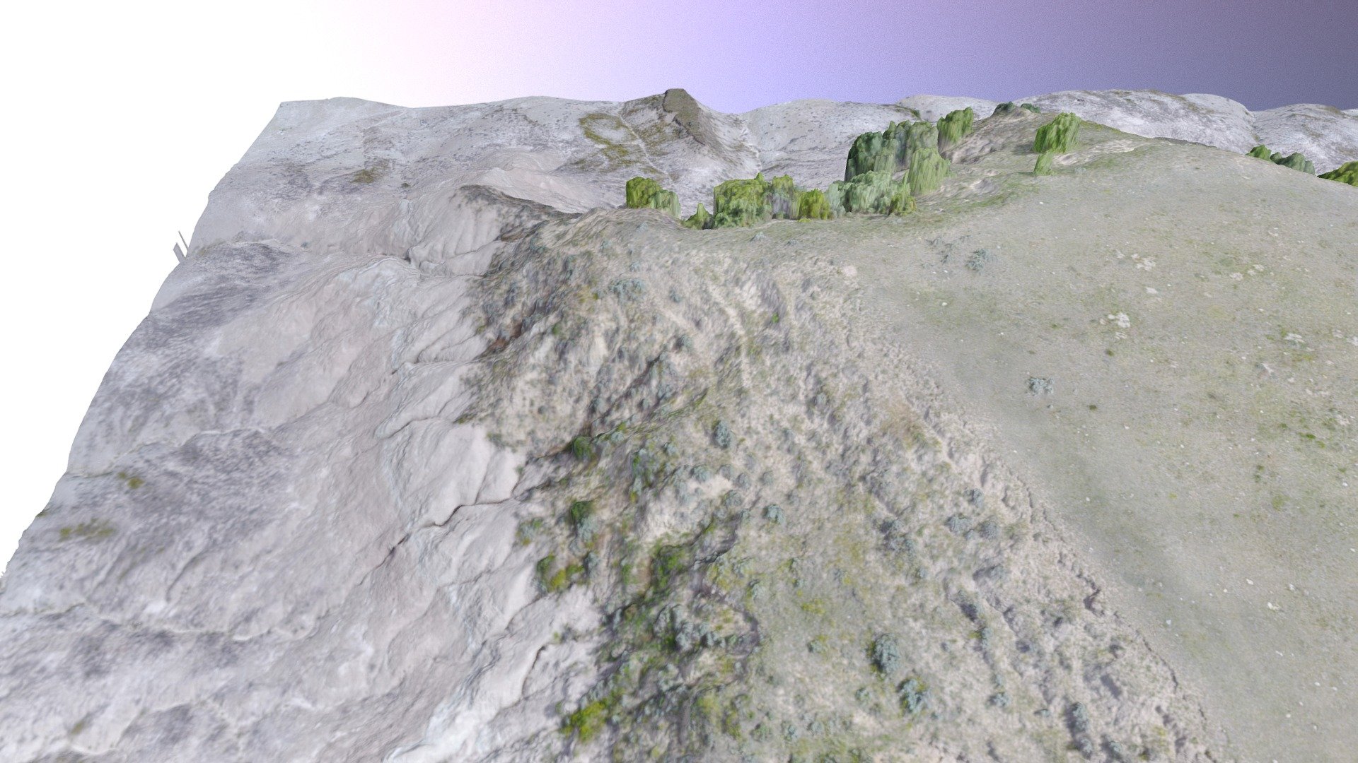 3D structure from motion model, Badlands mesa - 3D model by GeoAvatar ...