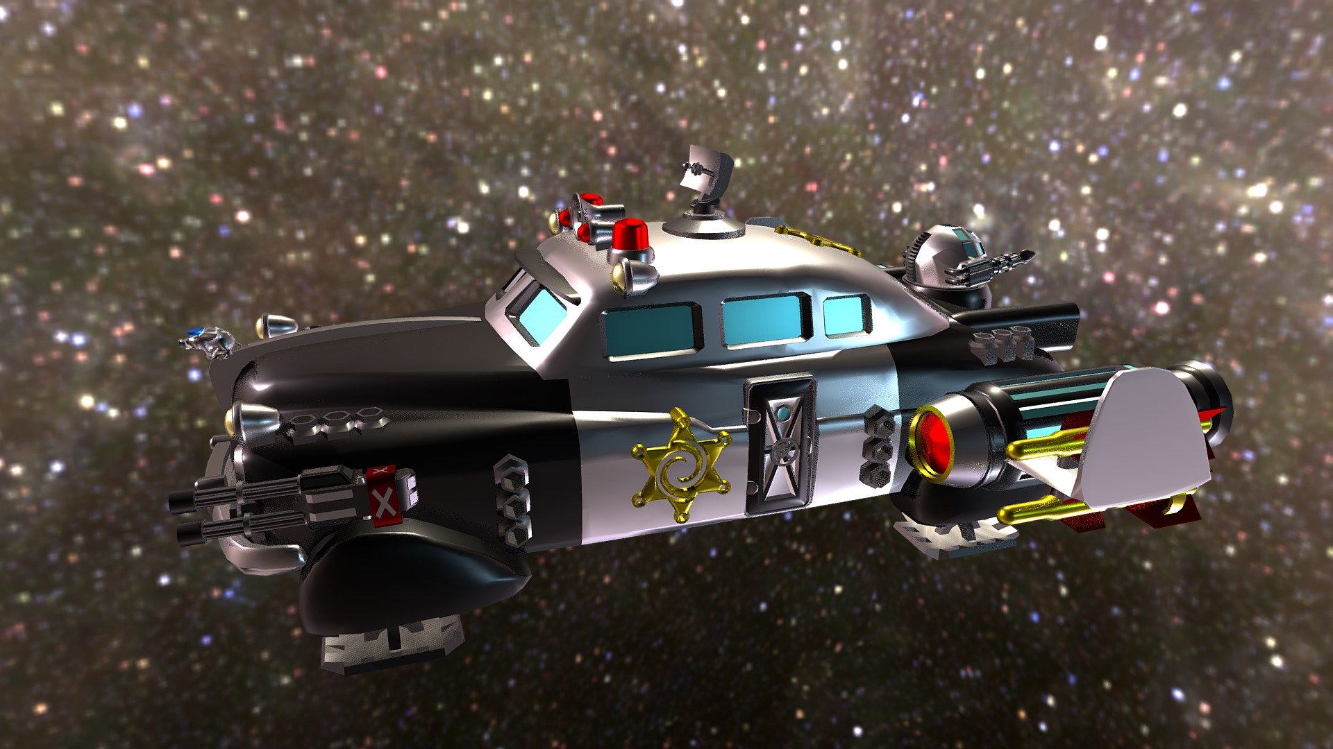 GALACTIC POLICE PATROL SHIP - Download Free 3D model by Binkley ...