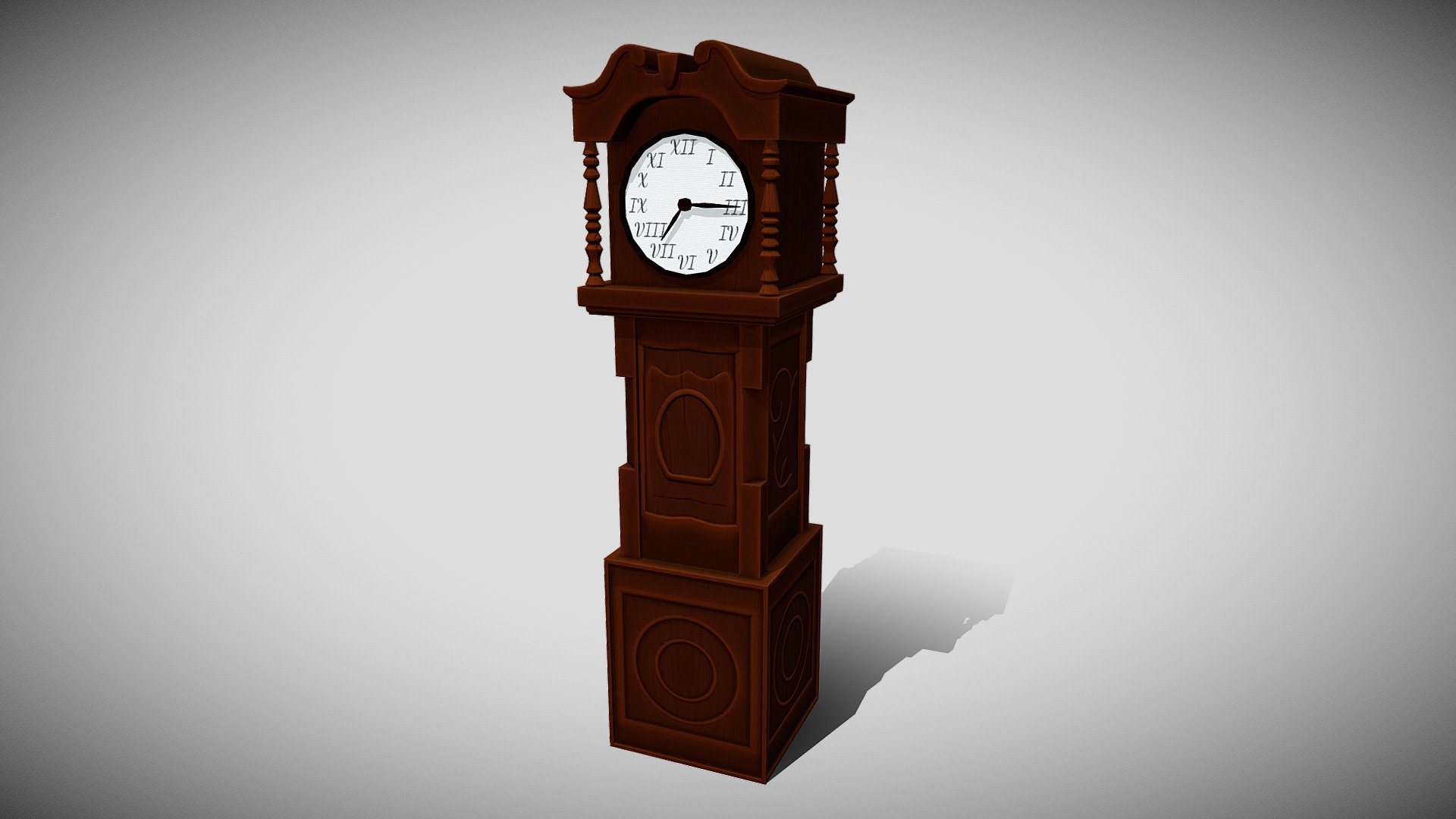 Grandfather Clock - 3D model by Marben_Meraki [f486ec6] - Sketchfab