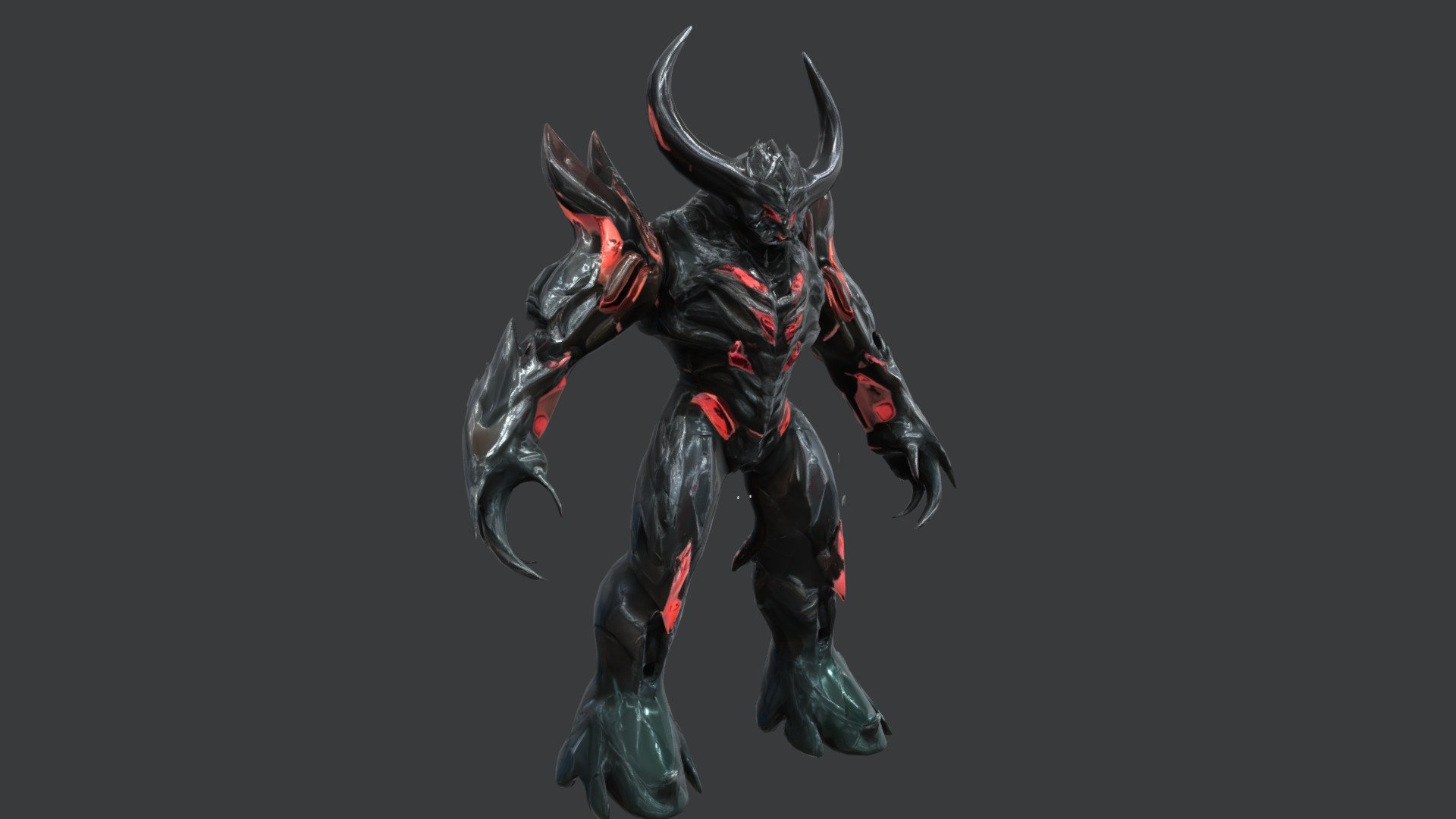 mecha demon character - Download Free 3D model by ISAACLAB ...