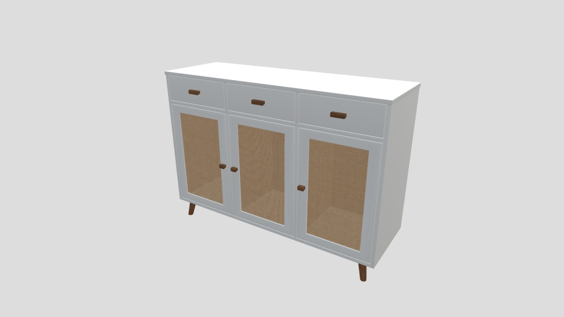 13B Boho style dresser varnished boho-art.com - Download Free 3D model ...