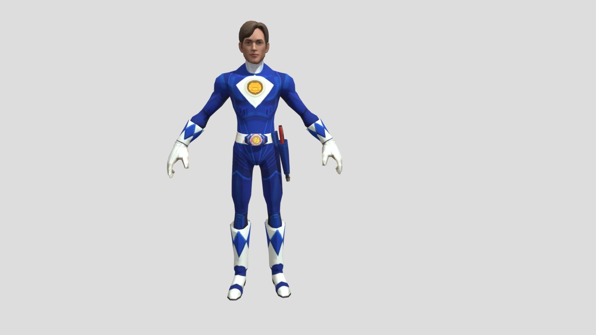 Billy Blue Ranger Movie 1995 - Power Rangers - Download Free 3D model ...