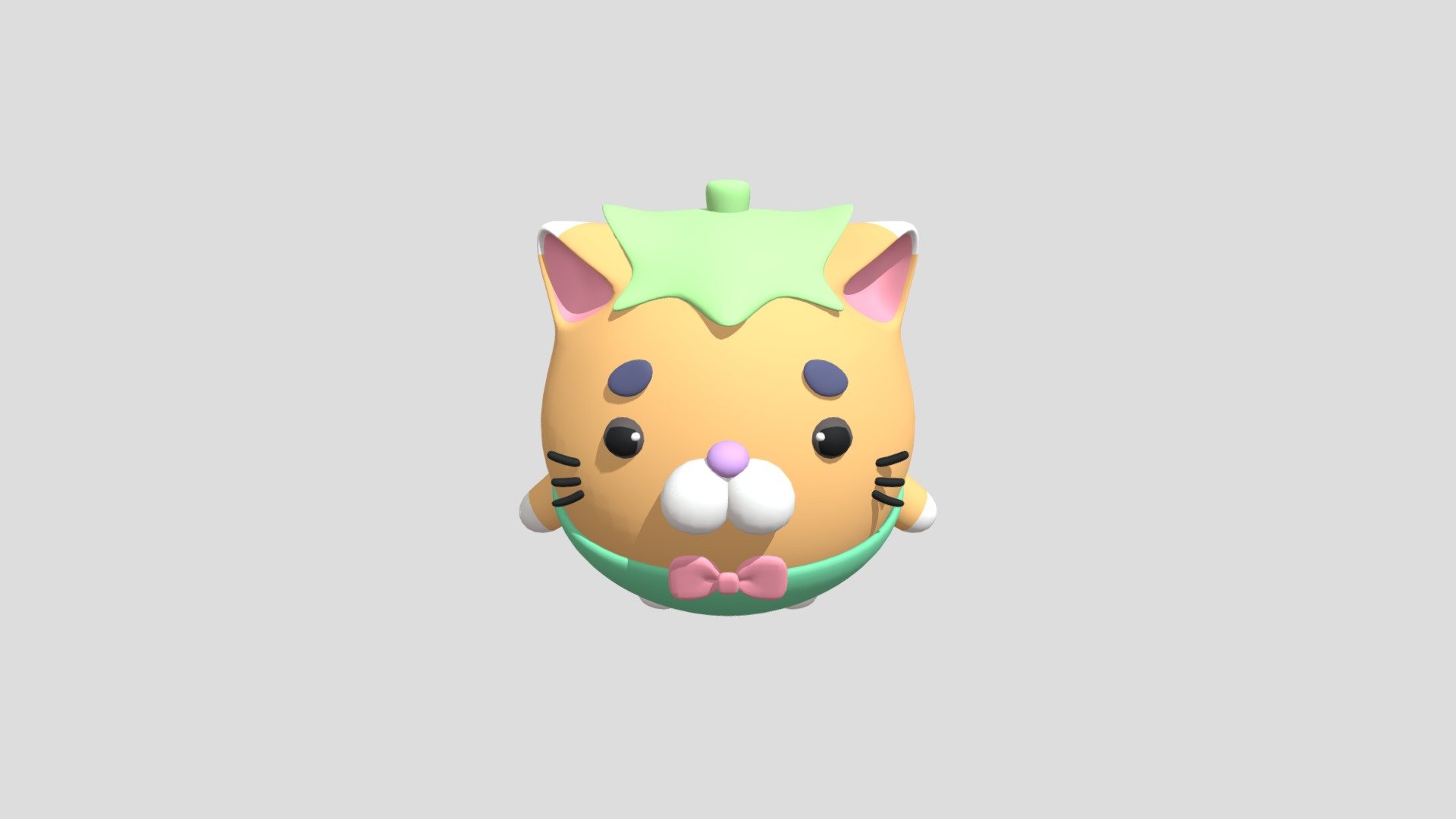 202205 Orange Cat - 3D model by sakuramoto [f48a568] - Sketchfab