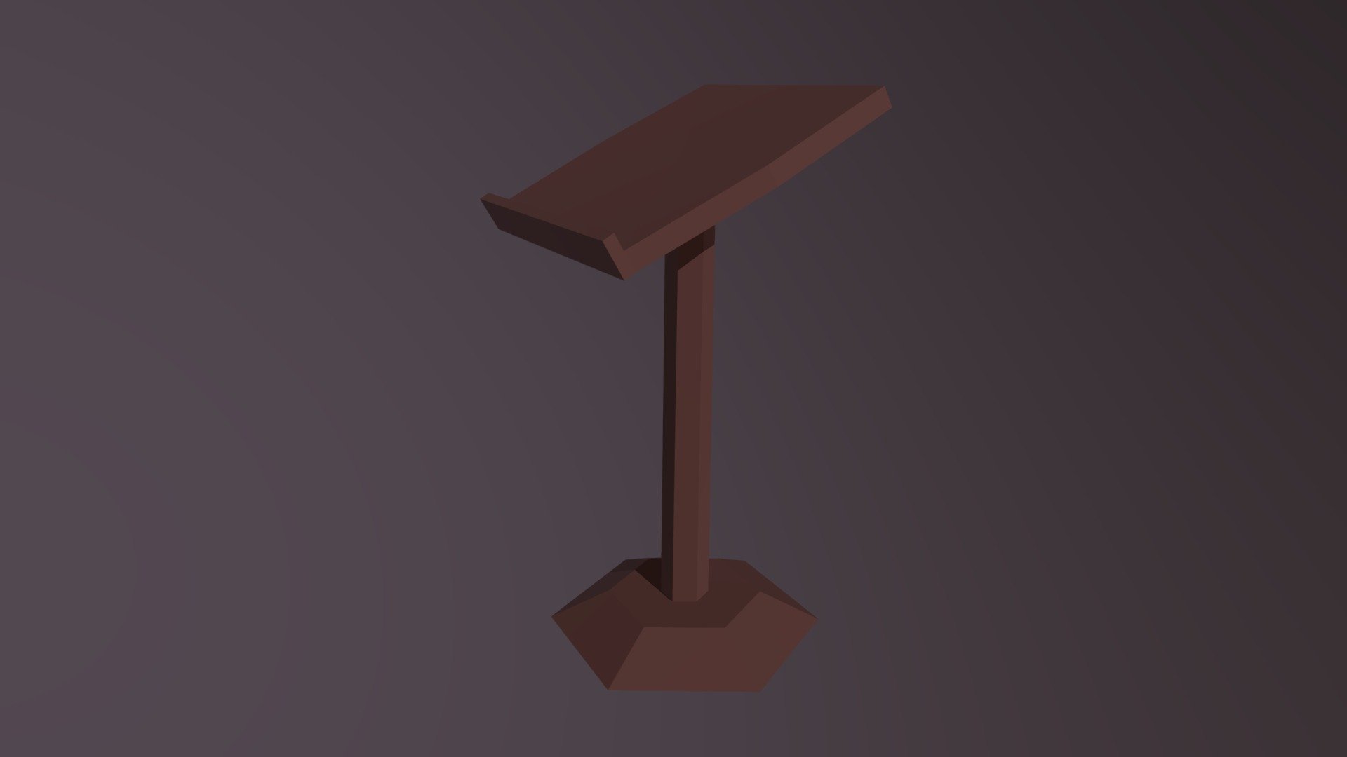 Low-Poly Book Stand - Download Free 3D model by Emma-Lie Kamping ...