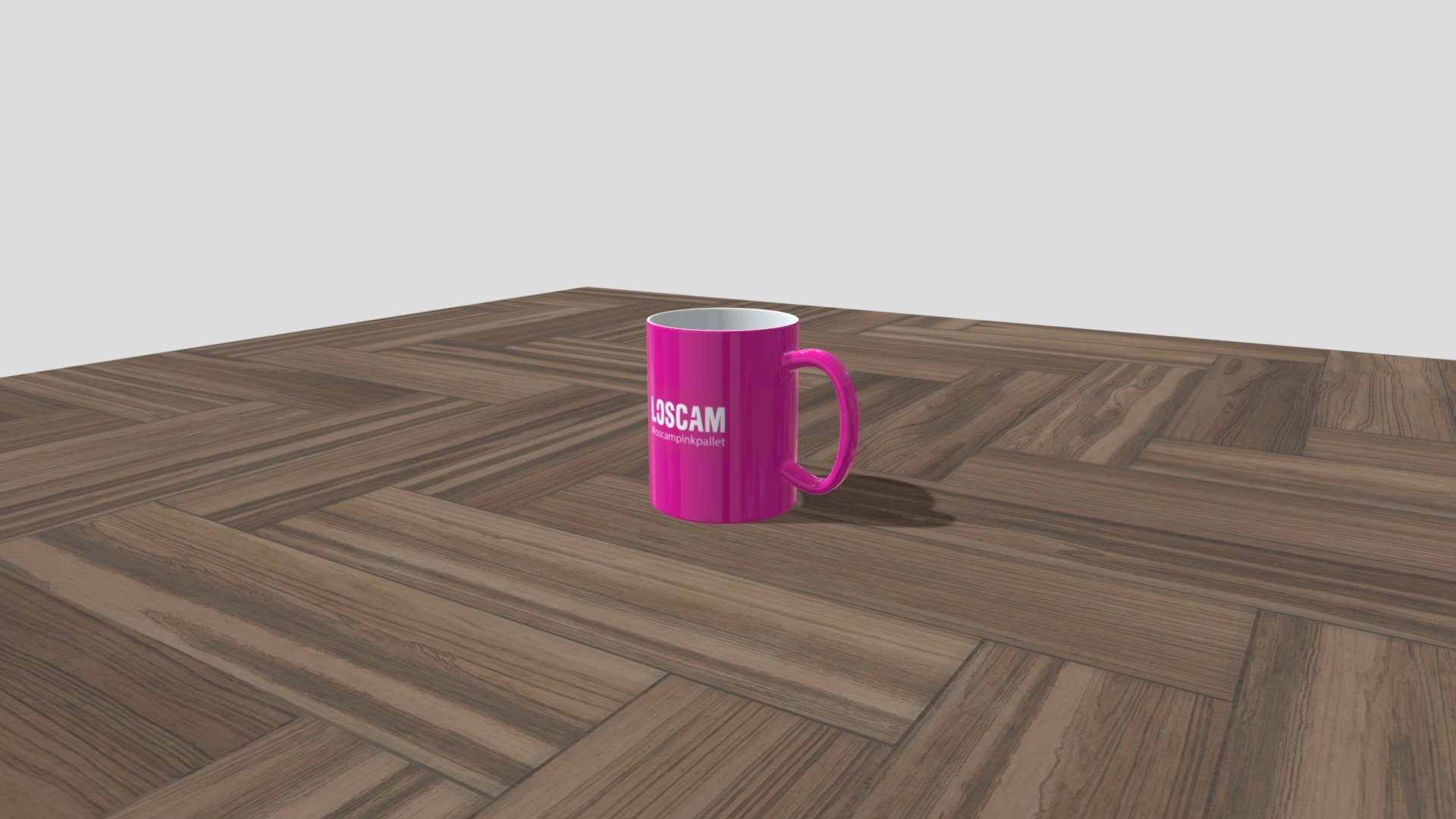 Loscam Mug pink 2xlogo - 3D model by SKreative [f48d007] - Sketchfab