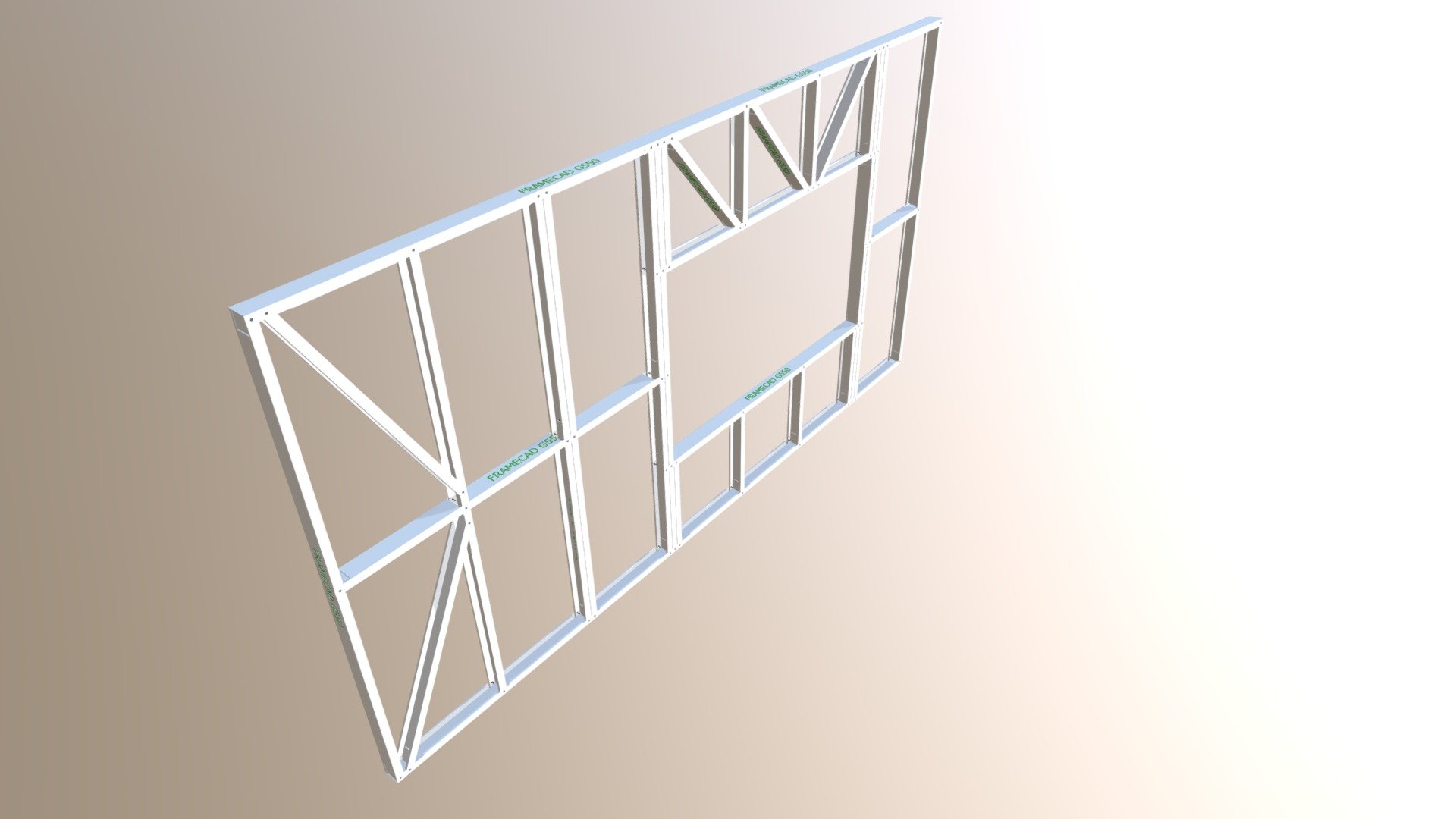 Load Bearing Wall Panel Assembly - 3D model by FRAMECAD [f48dd71 ...