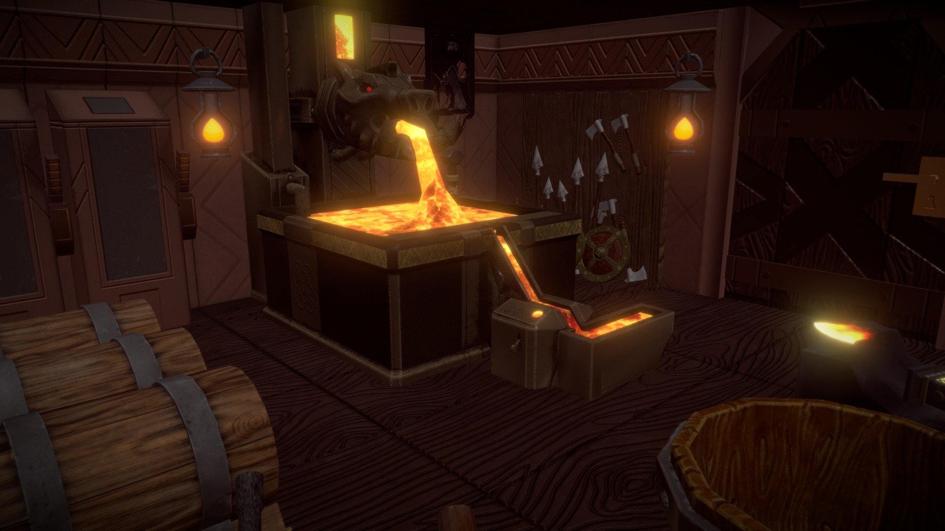 Blacksmith Forge - 3D model by Koda Landers (@SkaterGators) [f48fe9c] - Sketchfab