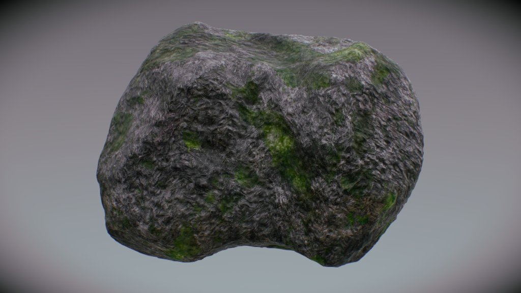 Moist Moss Rock - 3D model by andrekek [f4907c7] - Sketchfab
