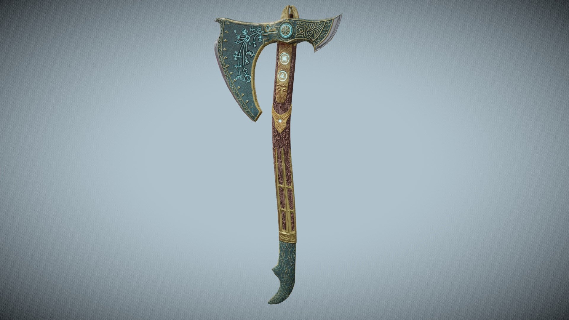 Leviathan axe - Buy Royalty Free 3D model by The Wox Polygons (@thewox ...