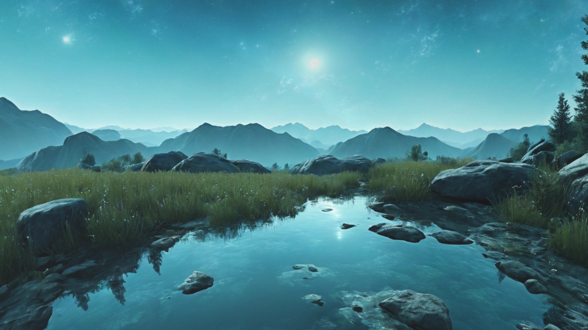 HDRI Night Time Skybox Landscape Panorama X - Buy Royalty Free 3D model ...