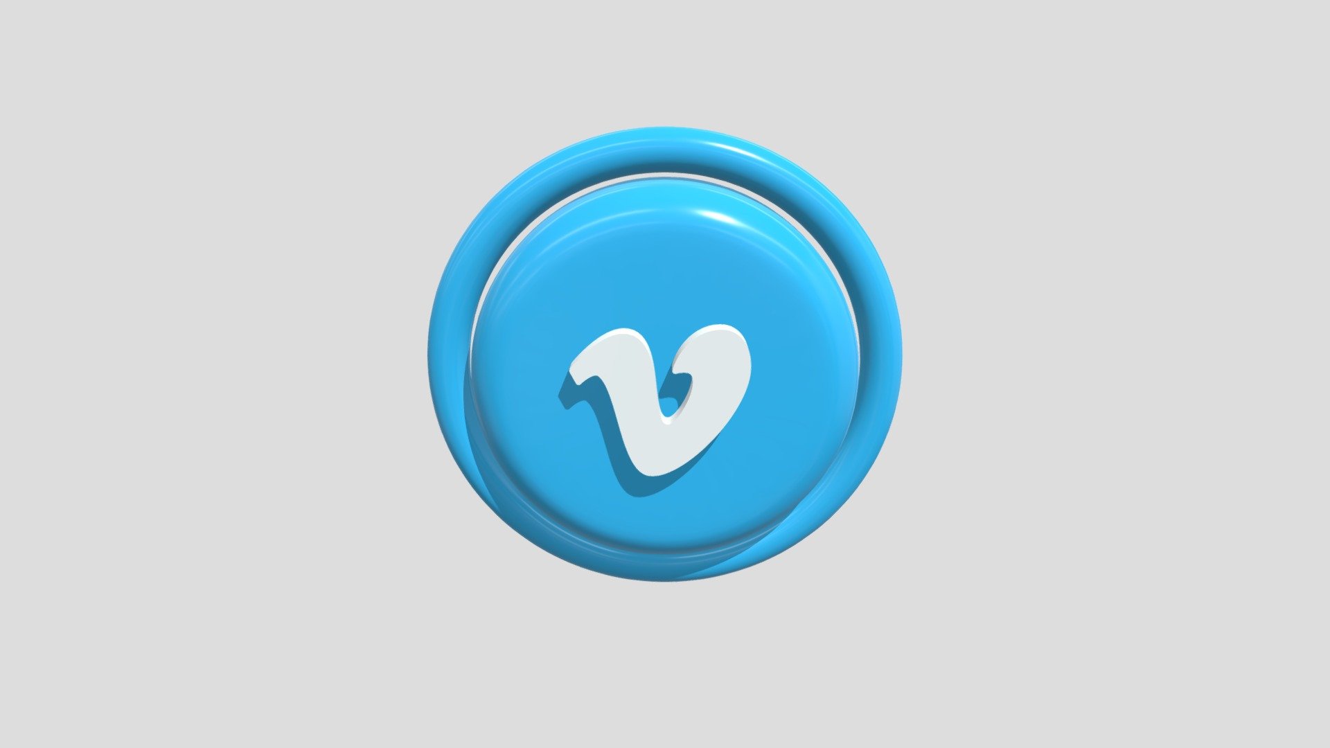 3D Vimeo Logo - Download Free 3D model by pengedarseni [f496a1e] - Sketchfab