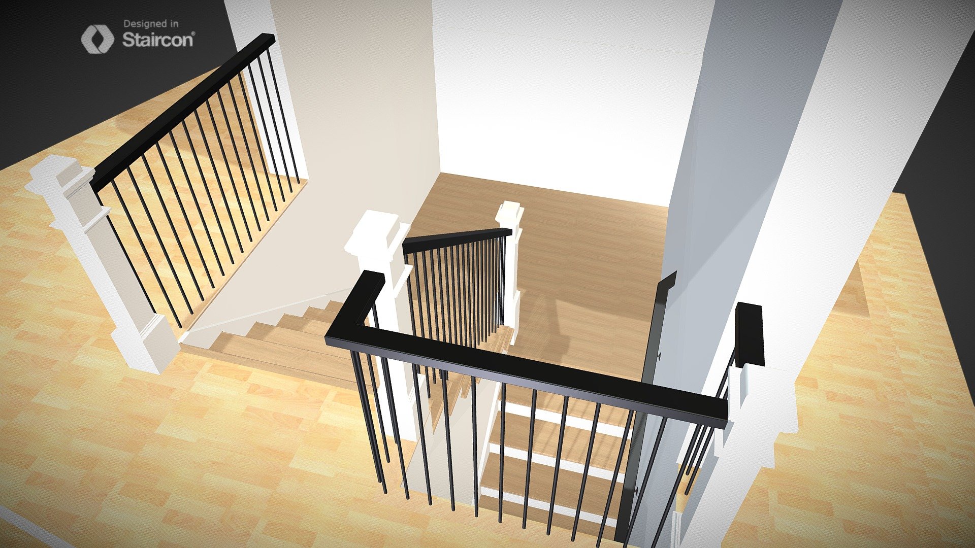 Switchback Stair - 3D model by 3D Software for Stair Design and ...