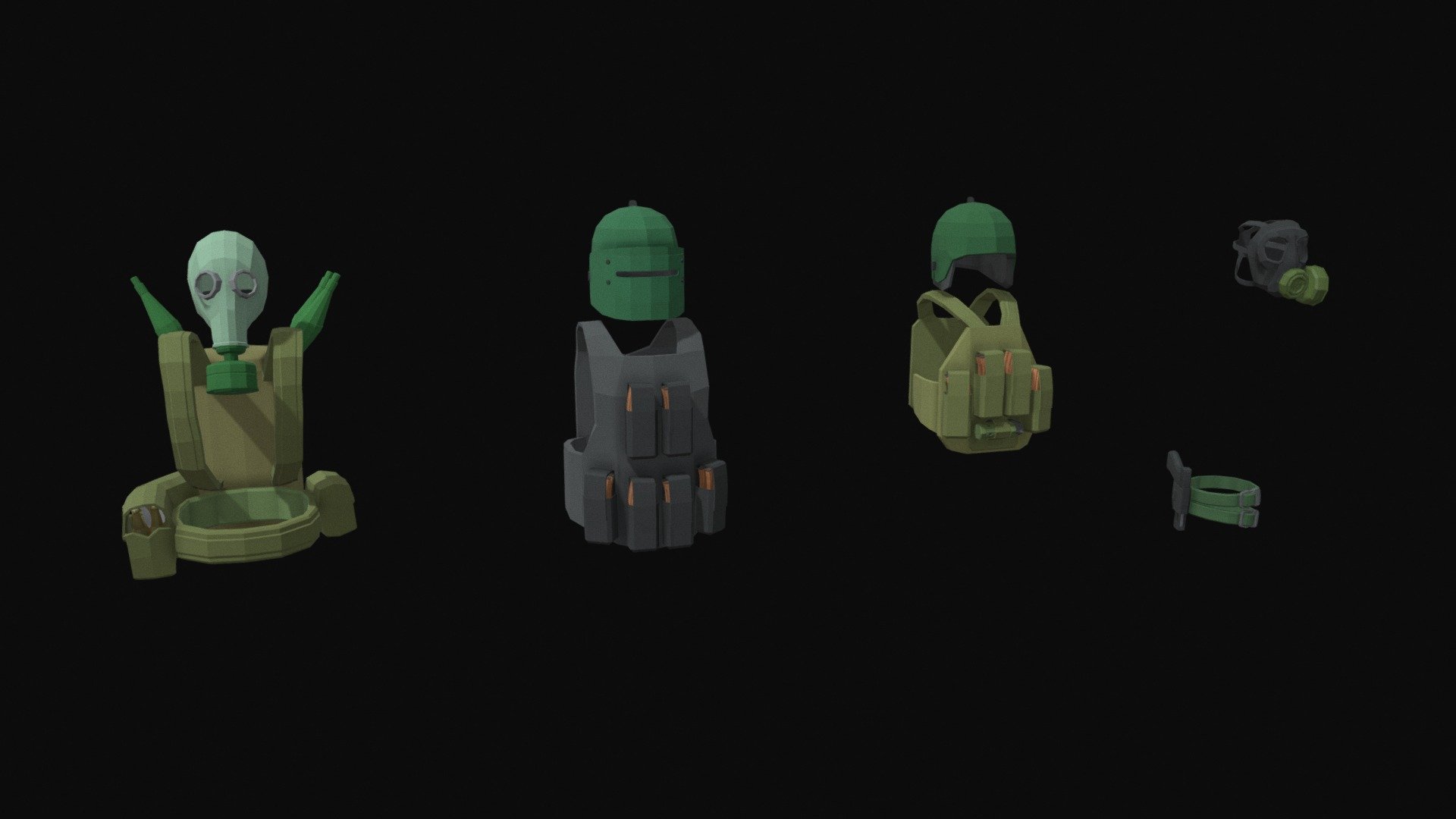 Low Poly Armor Pack 1 - Buy Royalty Free 3D model by Bundem Games ...