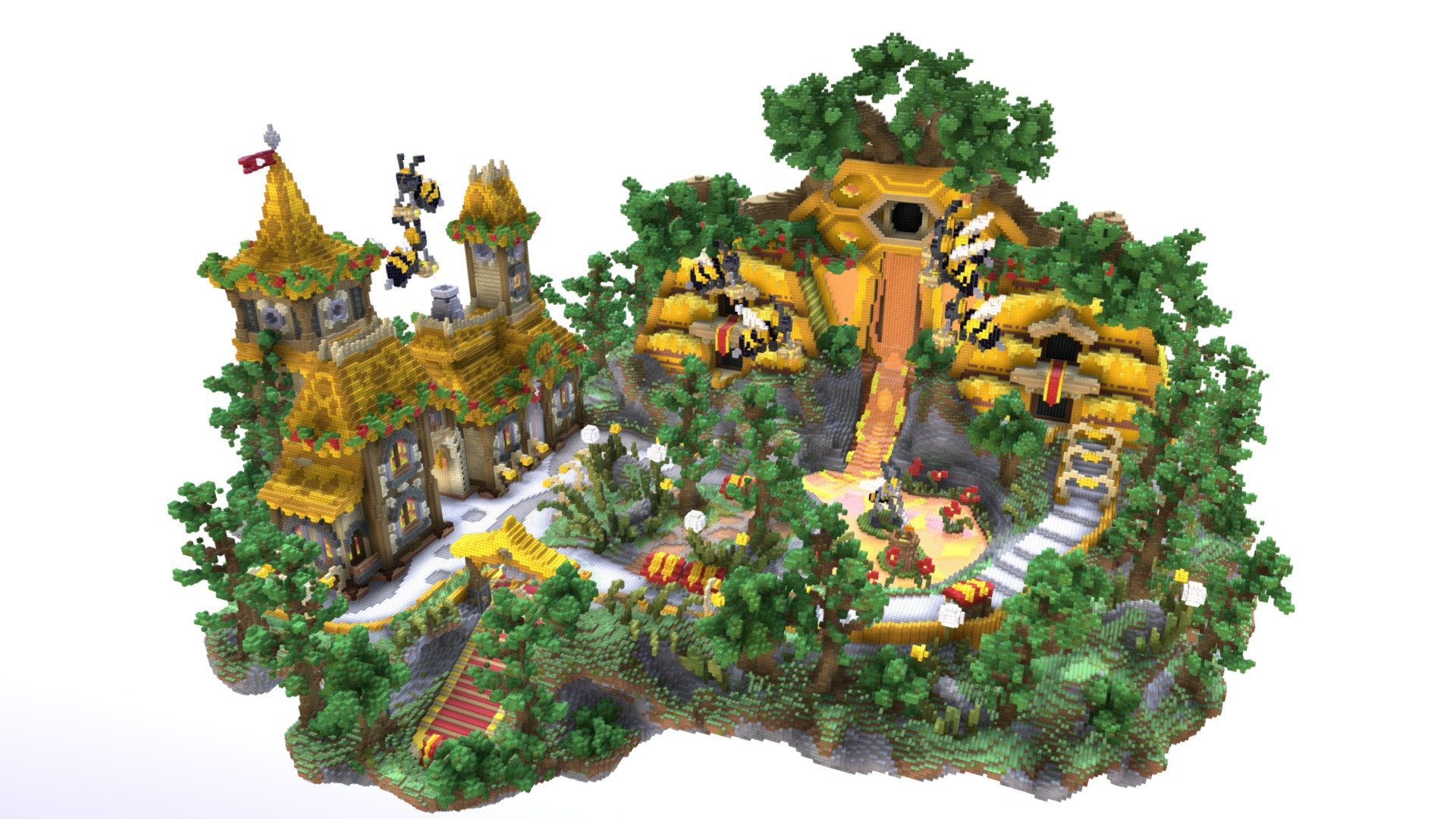 HiBee - Lobby/Hub - 3D model by CubeLab (@_MrEnderGames_) [f49bf6d ...