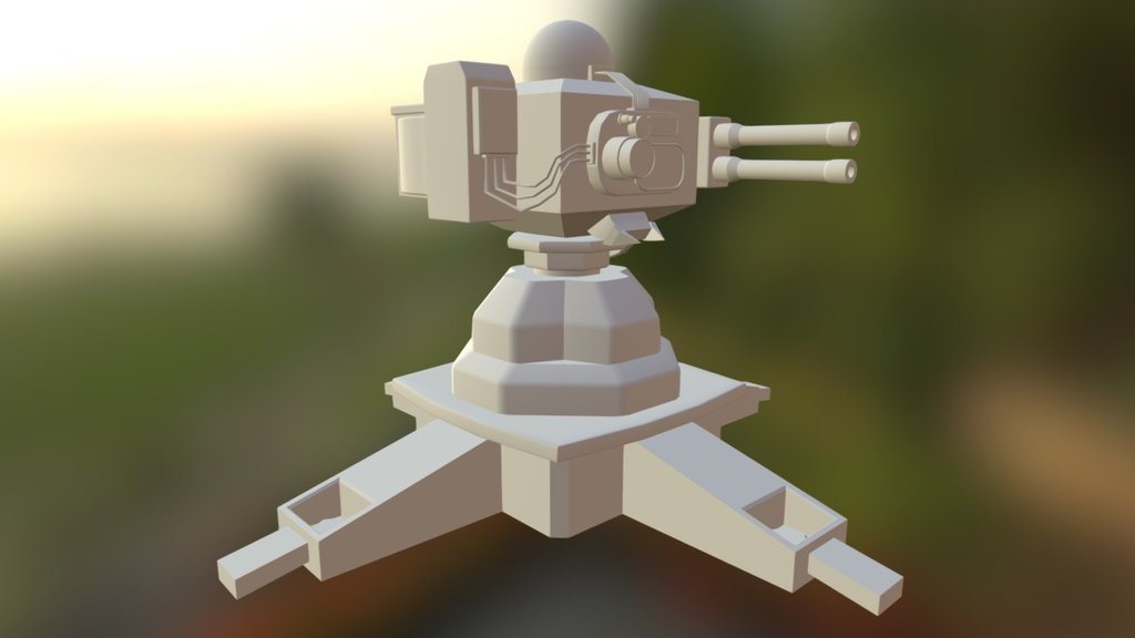 Turret - 3D model by Justin Berghauser (@jaberghauser) [f49c7aa ...