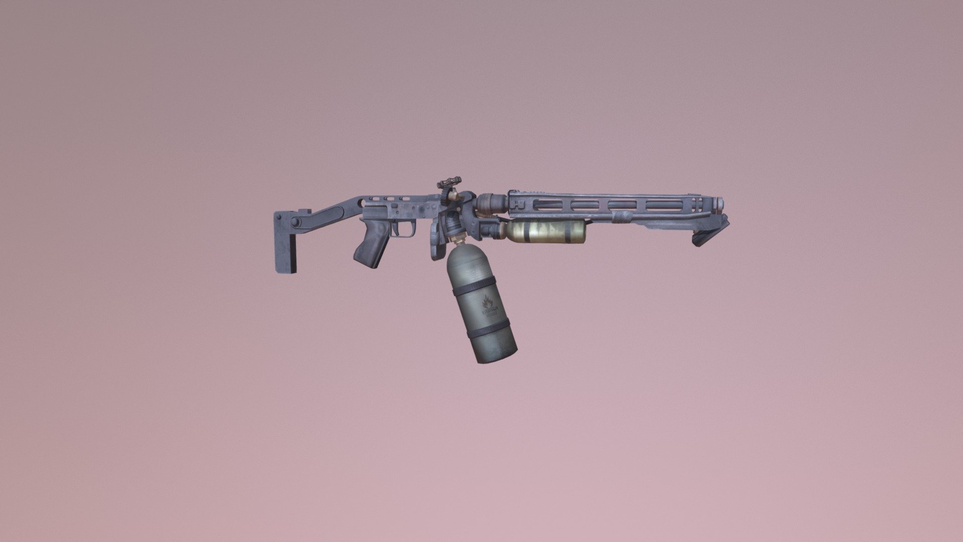 VC1 Flame Thrower - 3D model by rileex [f49d479] - Sketchfab