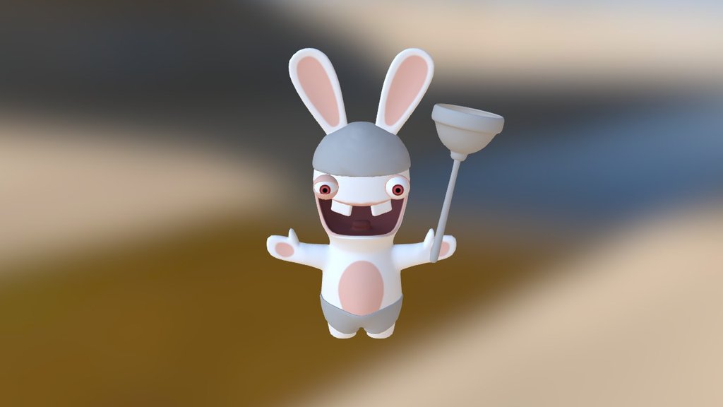 Lapin Crétin - 3D model by Weline [f4a1721] - Sketchfab