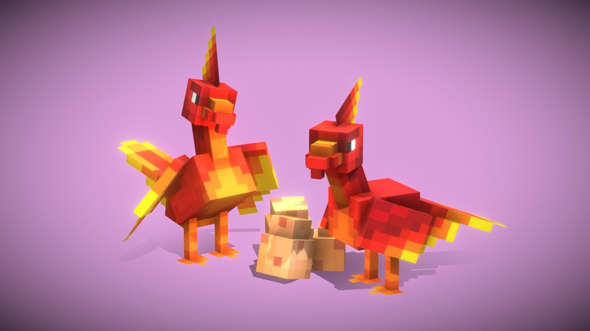 Phoenix - Minecraft Model (Commission) - Buy Royalty Free 3D model by ...