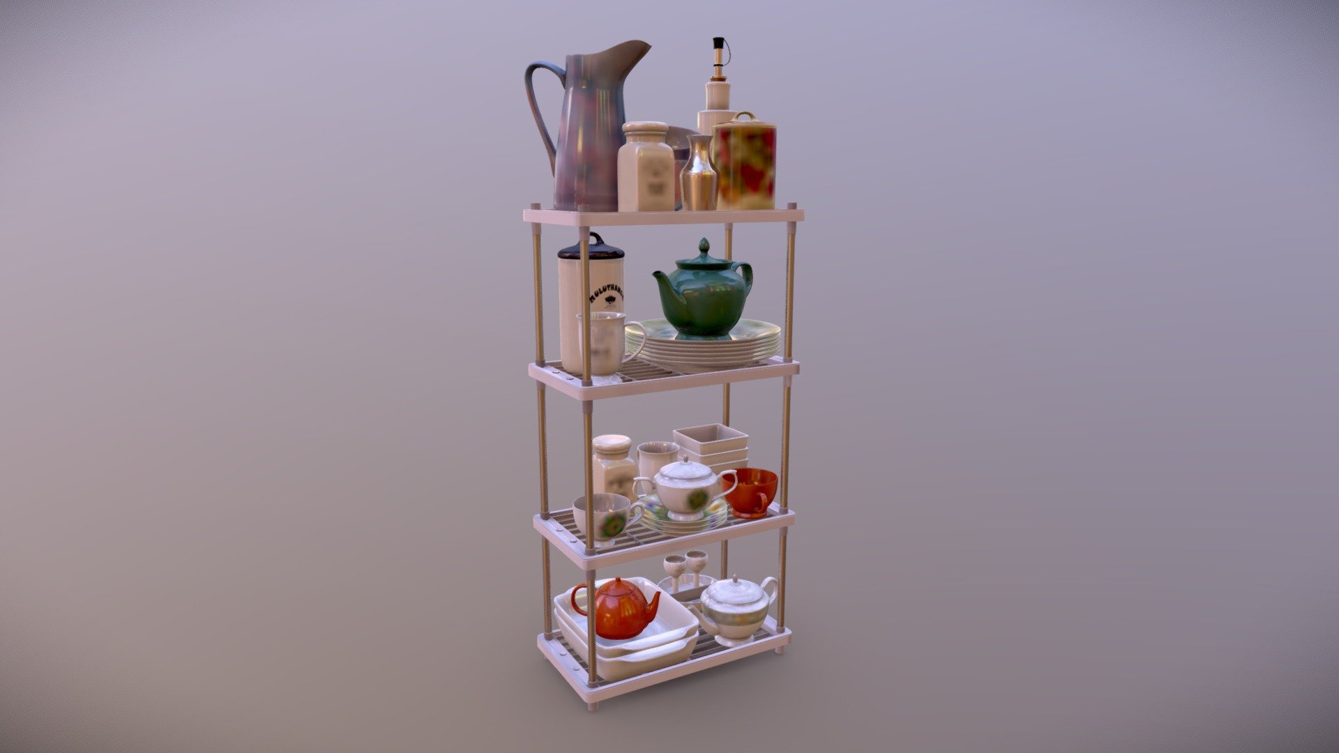 Kitchen Cabinet - Download Free 3D model by Render Island (@LRRender ...