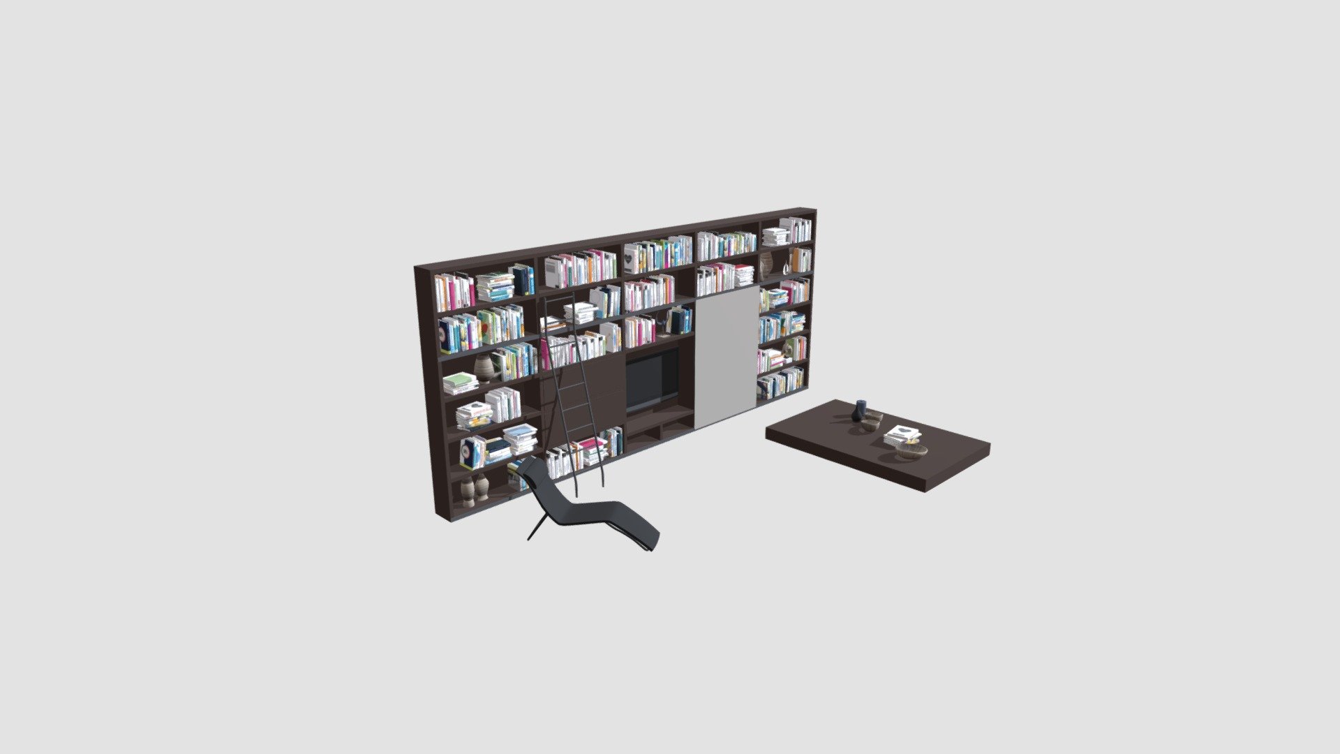 bookshelf - Buy Royalty Free 3D model by Evermotion [f4ac218] - Sketchfab Store