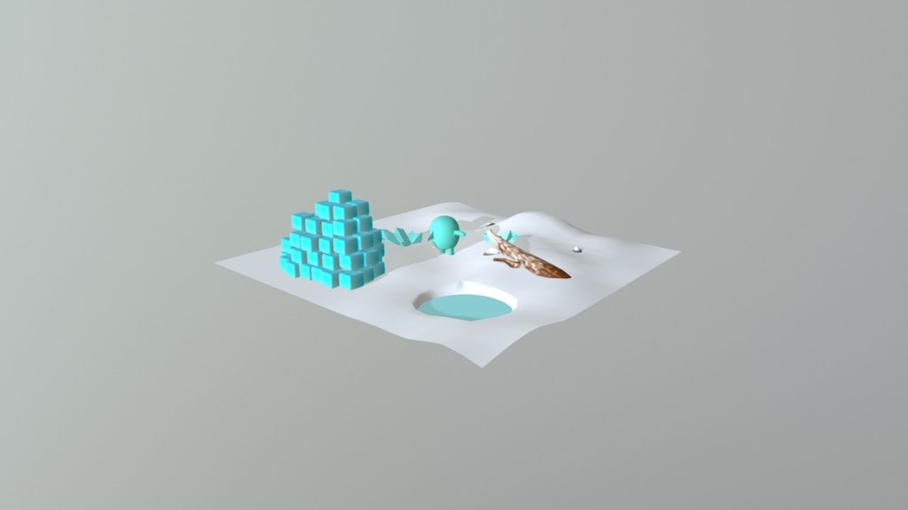 Monster in the snow - 3D model by torrosag [f4ac7a7] - Sketchfab