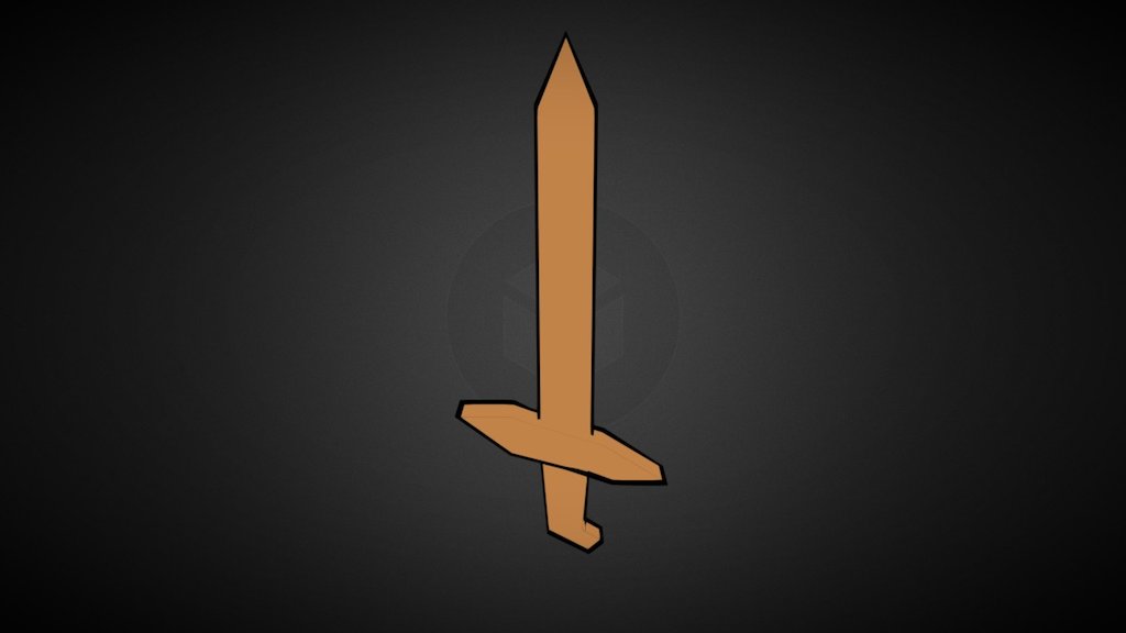 Basic Wooden Sword - 3D model by EarlyMorrow3D [f4ad26e] - Sketchfab