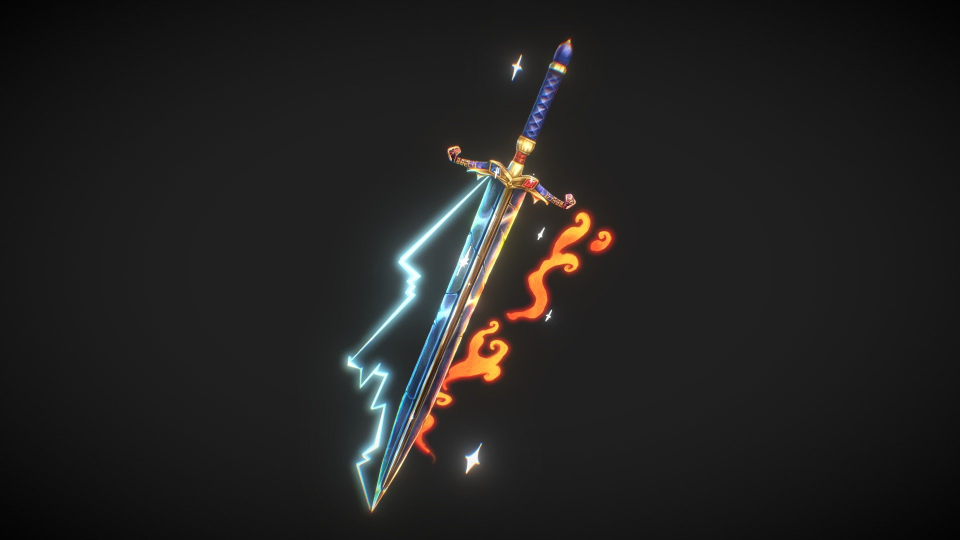 The Spectacular Elemental Sword - Download Free 3D model by forestowner ...