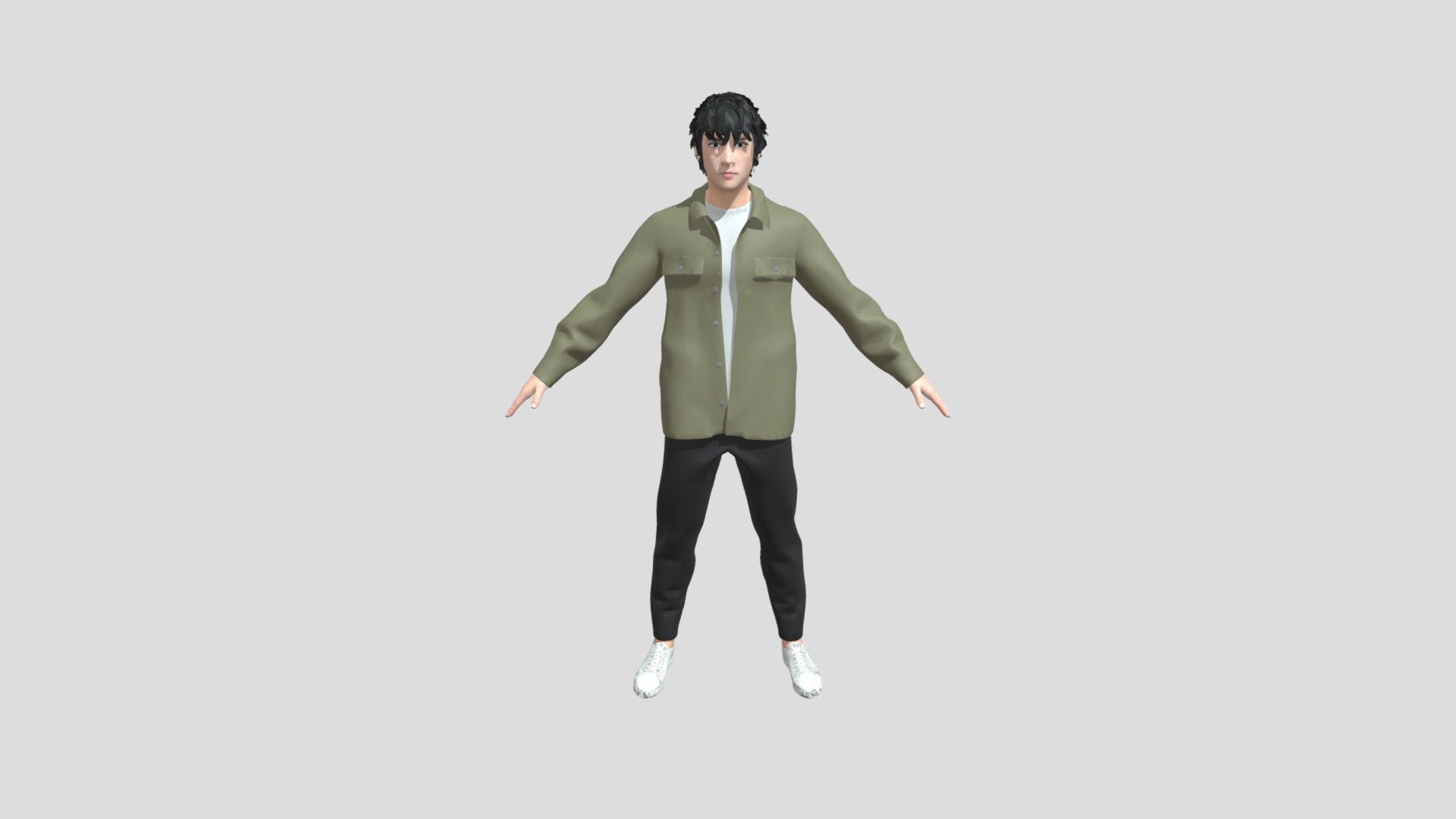 Modern Asian Urban Boys - Download Free 3D model by aihuatu123 [f4b0385] - Sketchfab