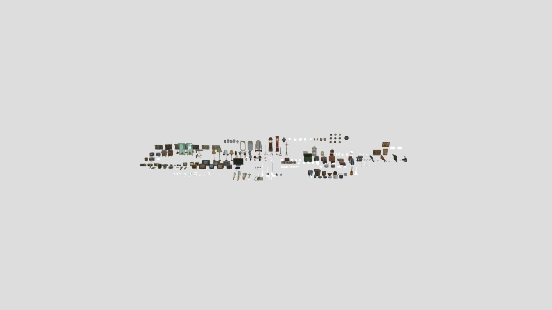 PSX Low-Poly Home Interior Props Pack - 3D model by Aquicor [f4b07d5 ...